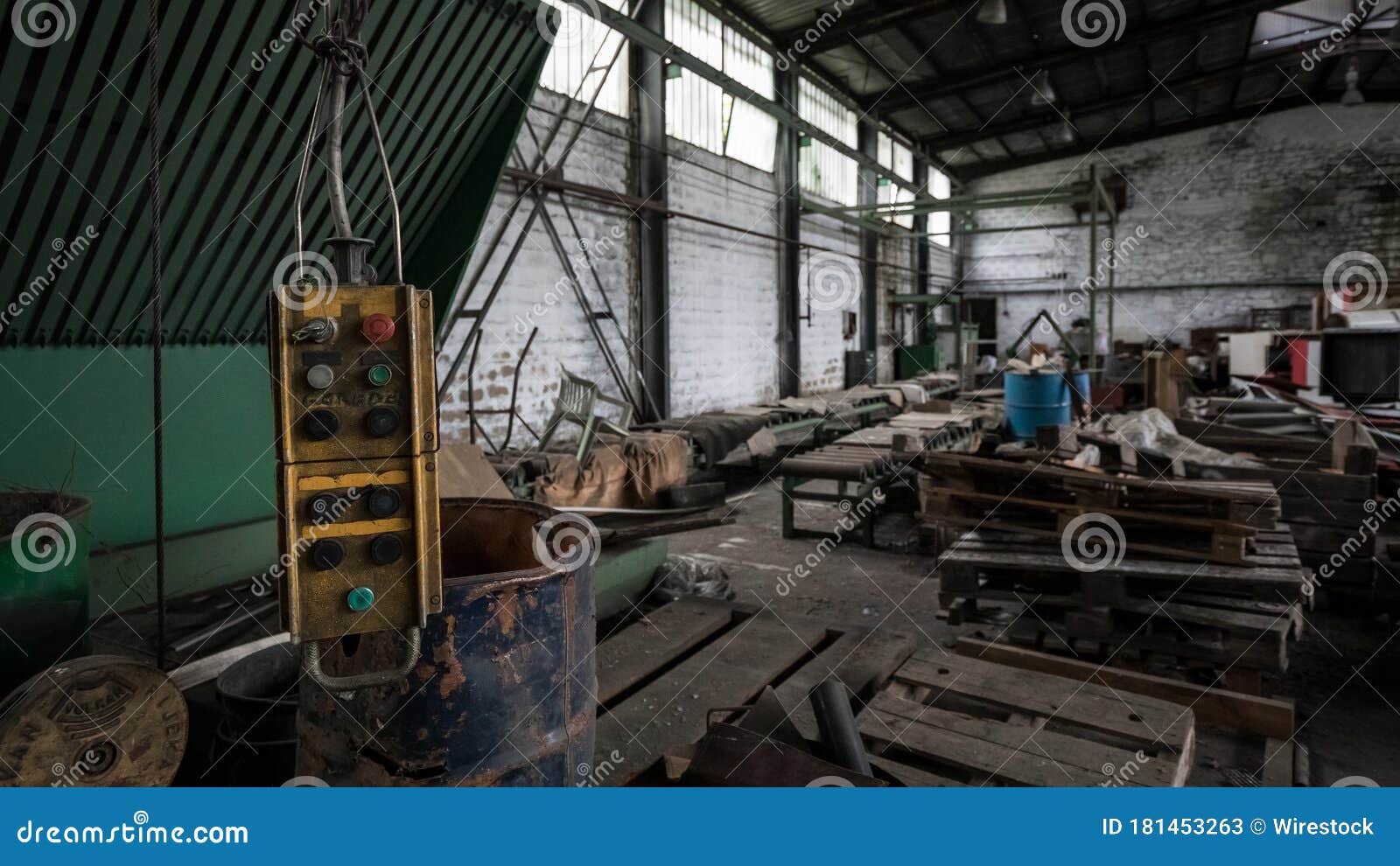 Messy Room Full of Junk of an Abandoned Building Stock Image - Image of ...