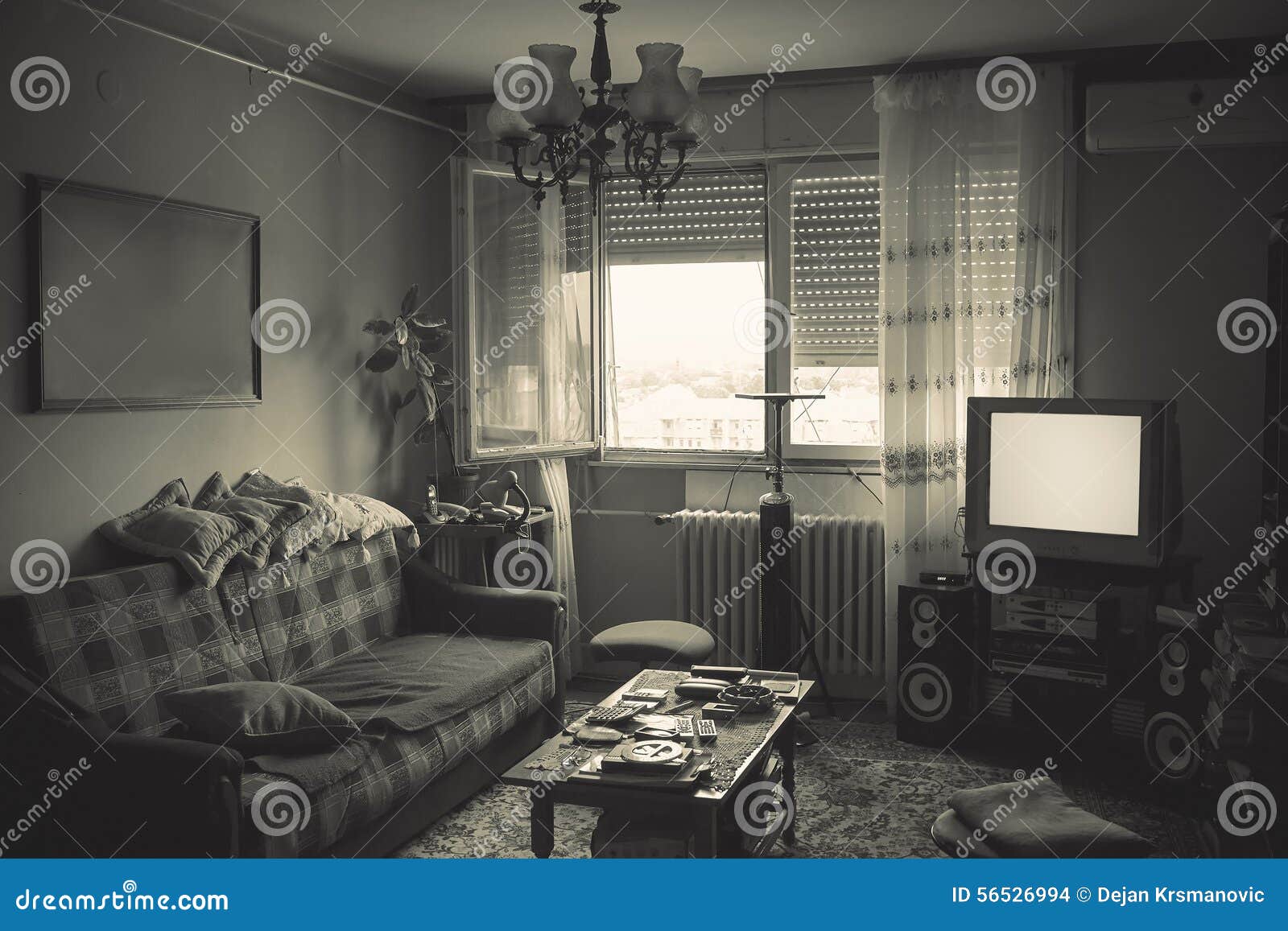 Messy Room Interior stock photo. Image of black, conceptual - 56526994