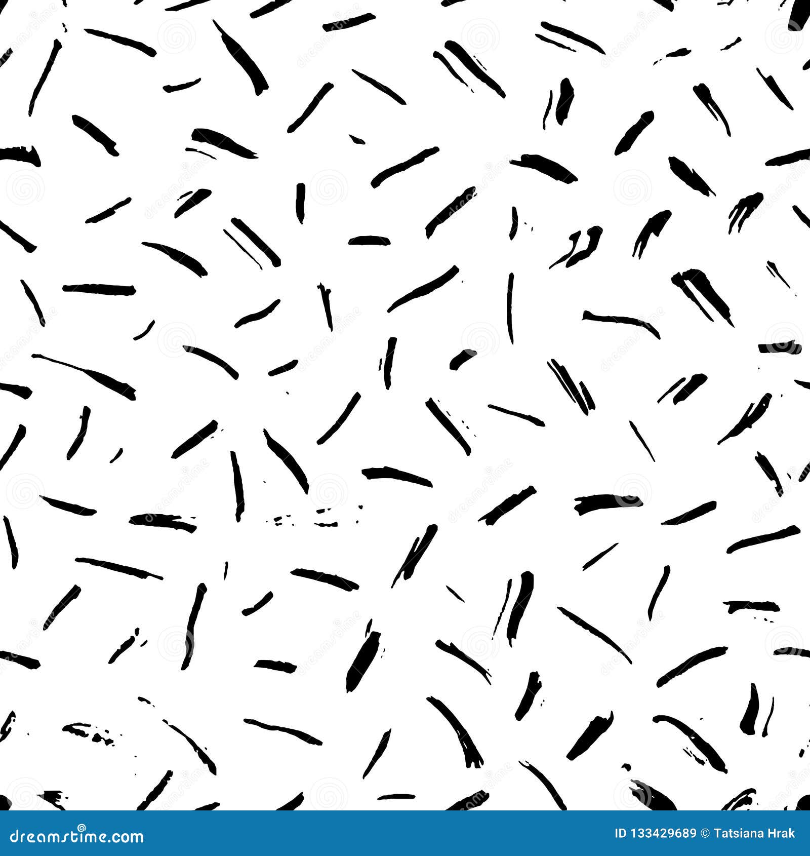 Messy Seamless Pattern with Brush Strokes. Stock Vector - Illustration ...