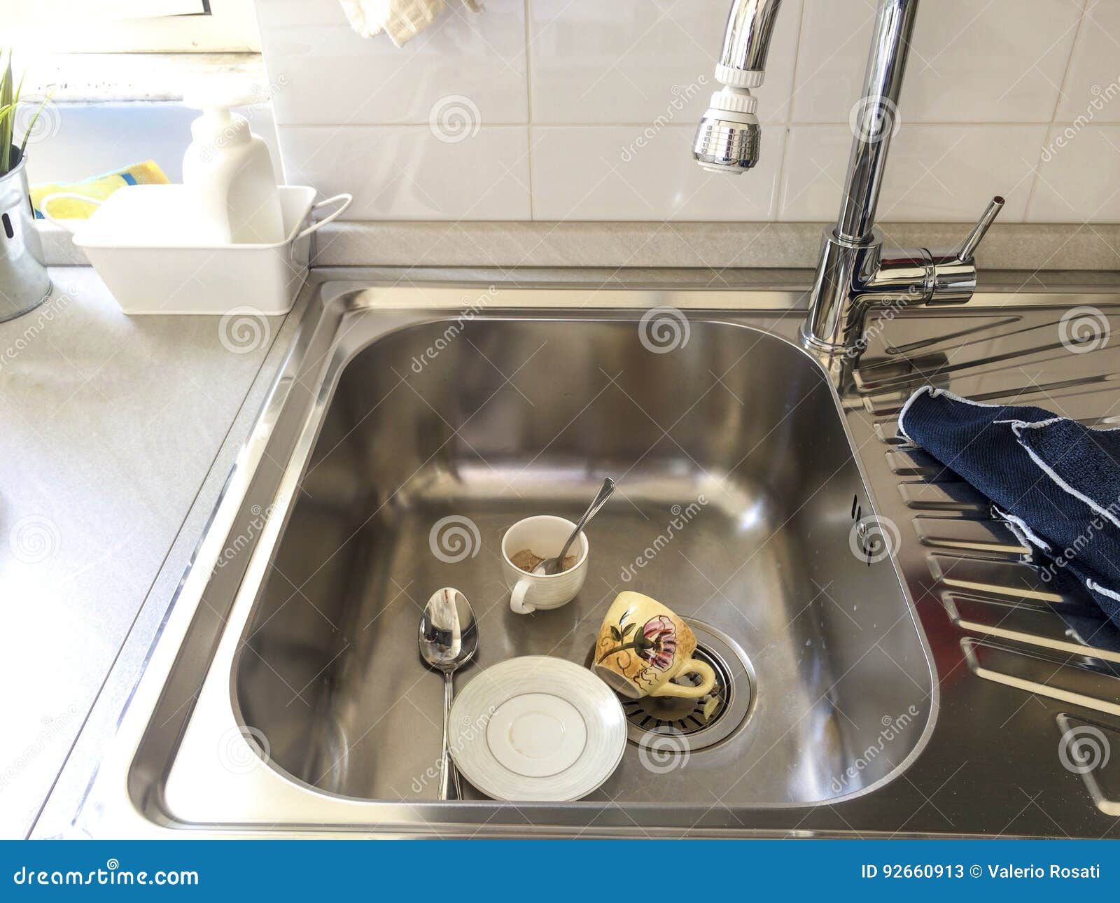 Messy sink stock image. Image of dish, design, beautiful - 92660913