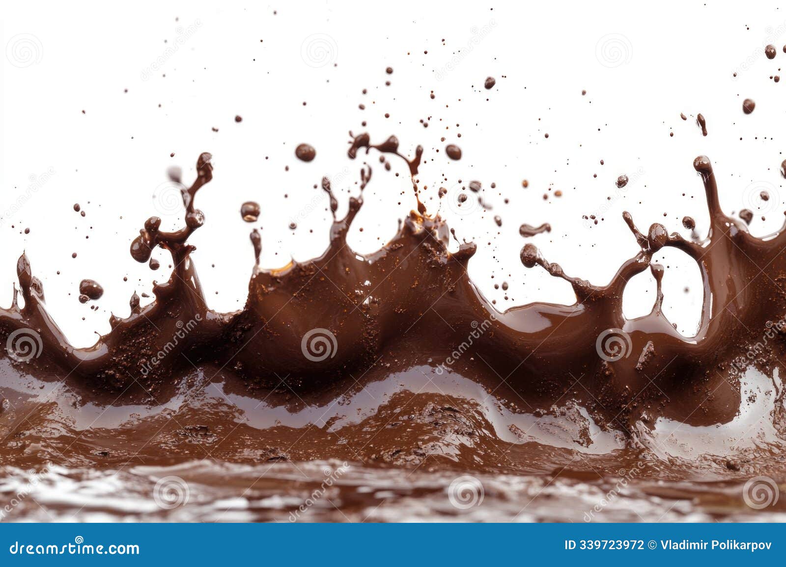 A Messy Splatter of Chocolate on a White Surface Stock Photo - Image of ...