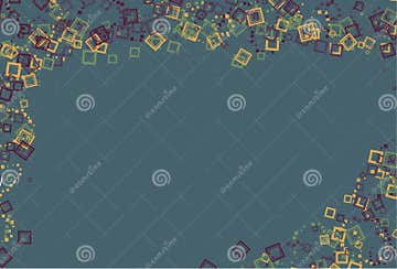 Messy Square Shape Page Border Stock Vector - Illustration of abstract ...