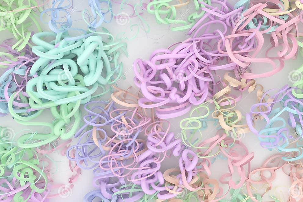 Messy String Geometric. for Graphic Design or Background, CGI ...