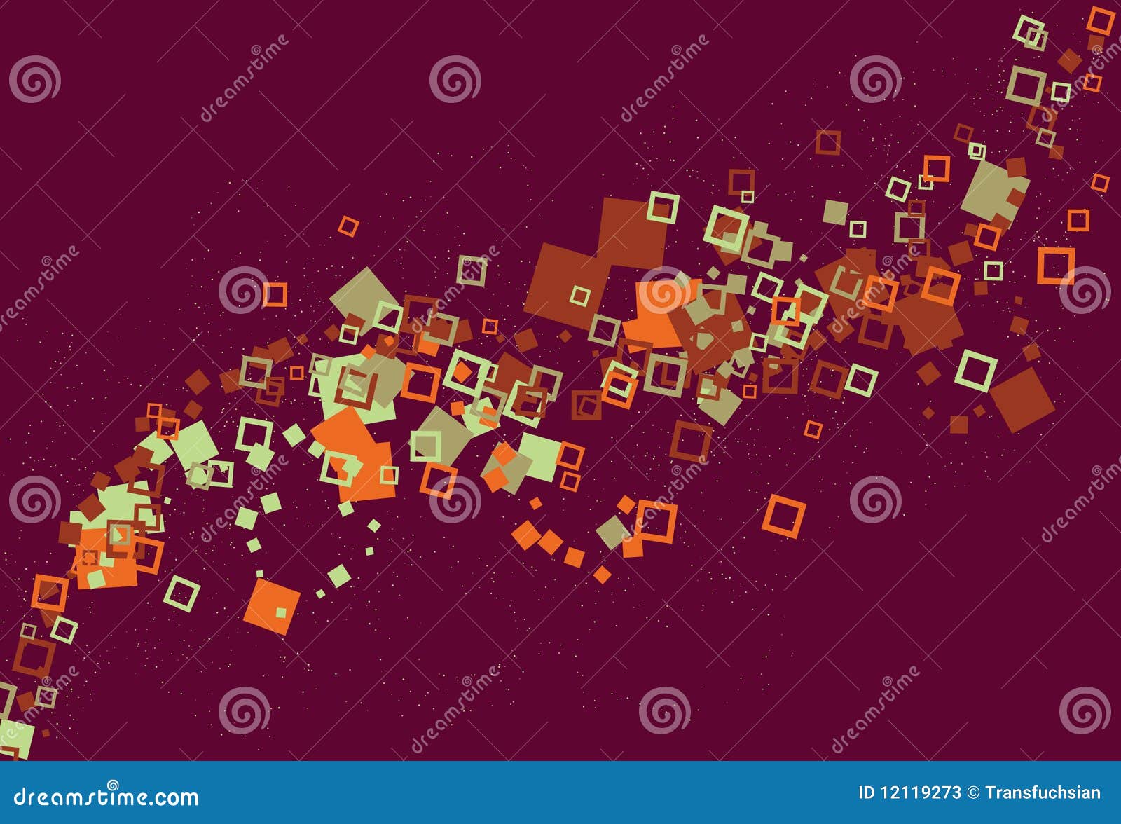 Messy Swirling Abstract Square Background Stock Vector - Illustration ...