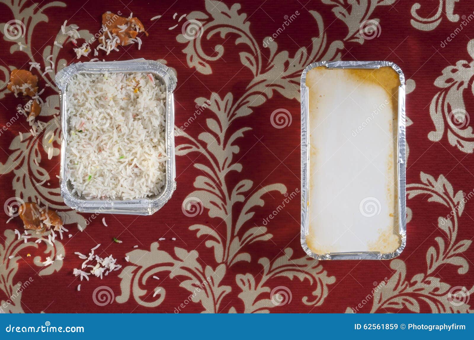 Messy take away curry stock image. Image of mess, away - 62561859