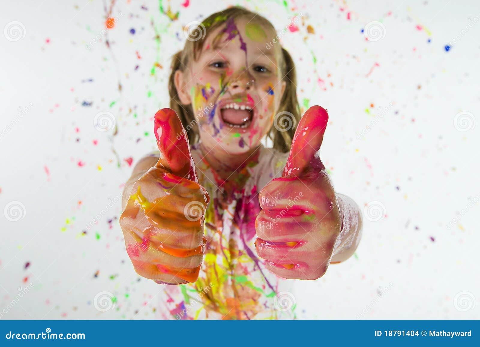 Messy Thumbs Up stock photo. Image of artistic, affirmative - 18791404