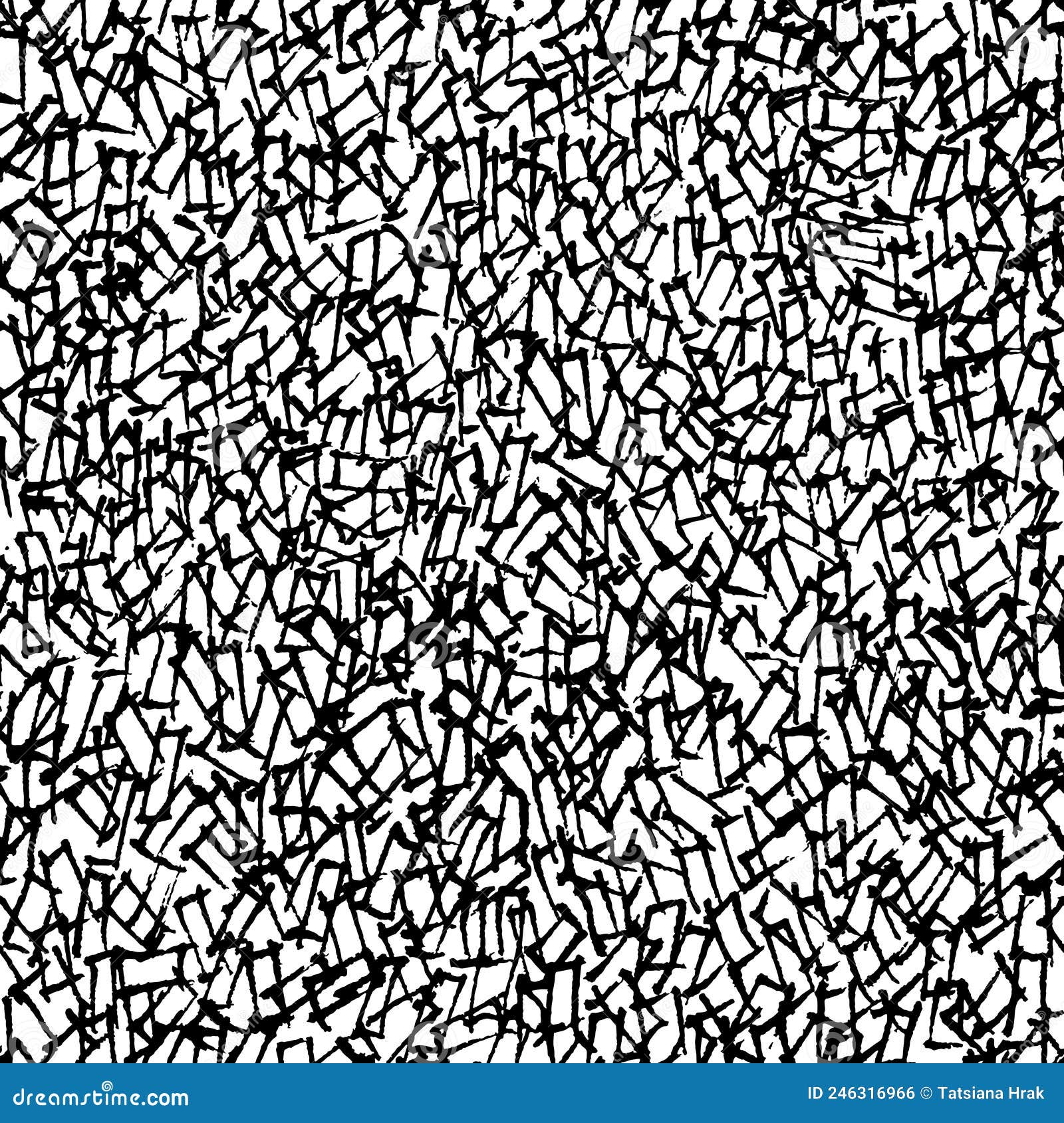 Messy Seamless Pattern with Hand Painted Brush Strokes Stock Vector ...