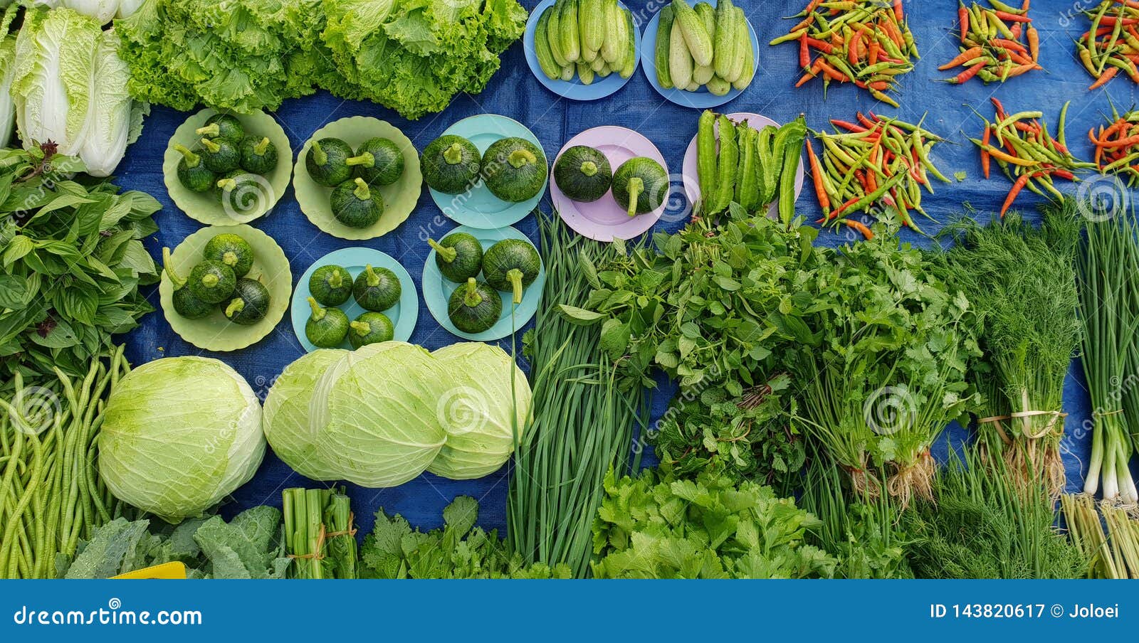 Messy Vegetable in Local Fresh Market Stock Image - Image of fruit ...