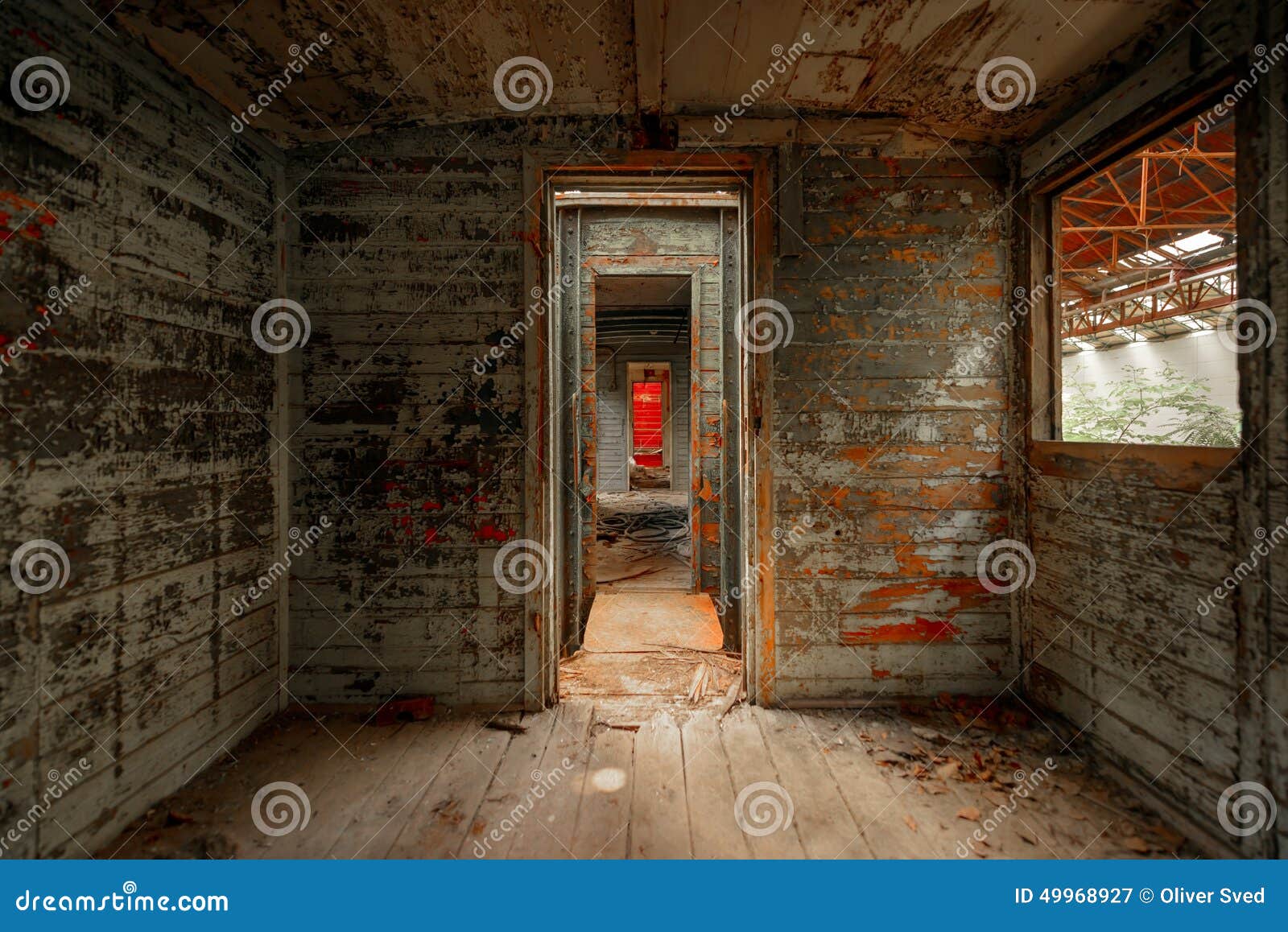 Messy Vehicle Interior of a Train Carriage Stock Image - Image of ...