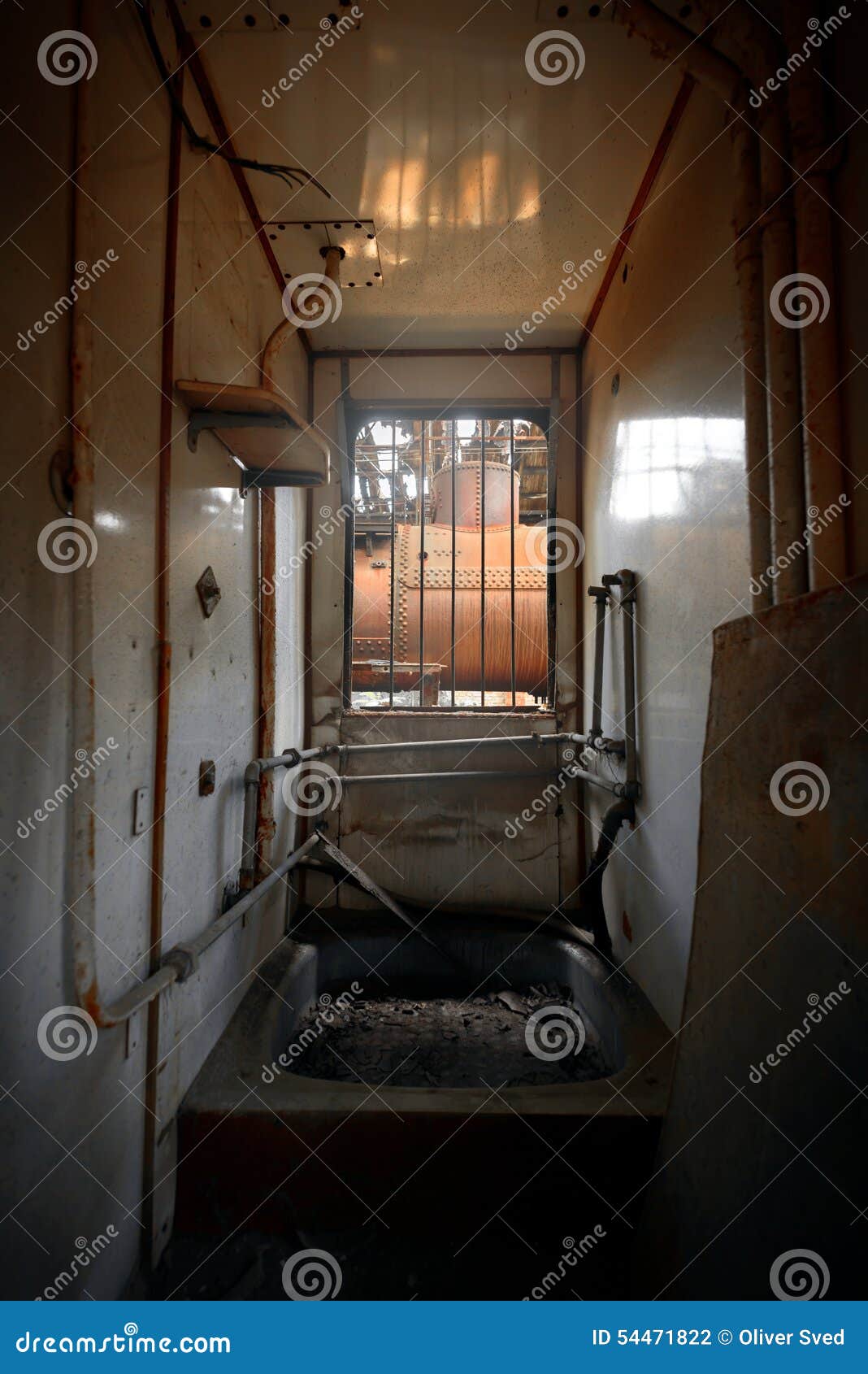 Messy Vehicle Interior of a Train Carriage Stock Photo - Image of train ...