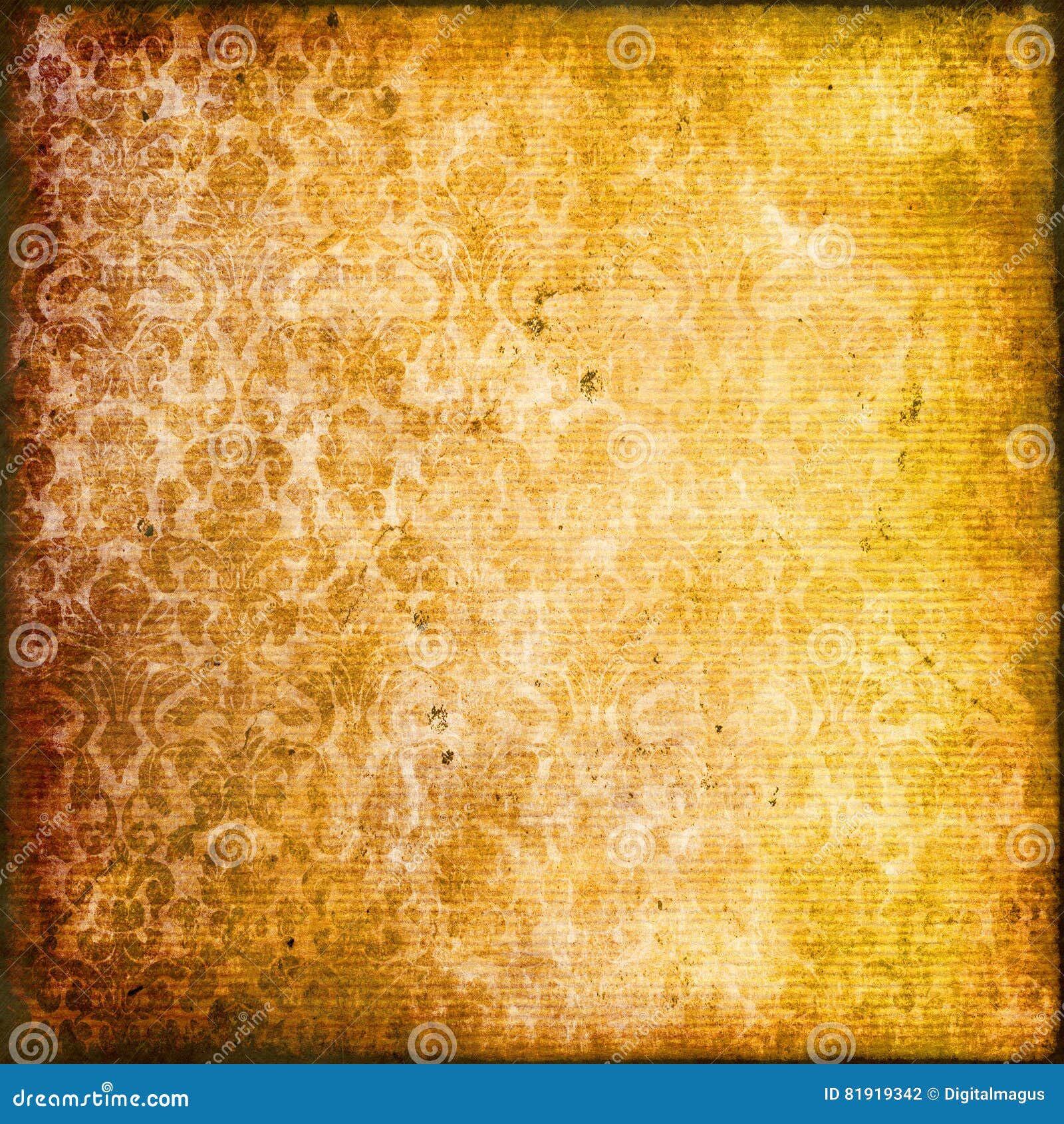 Messy vintage square paper stock photo. Image of distressed - 81919342