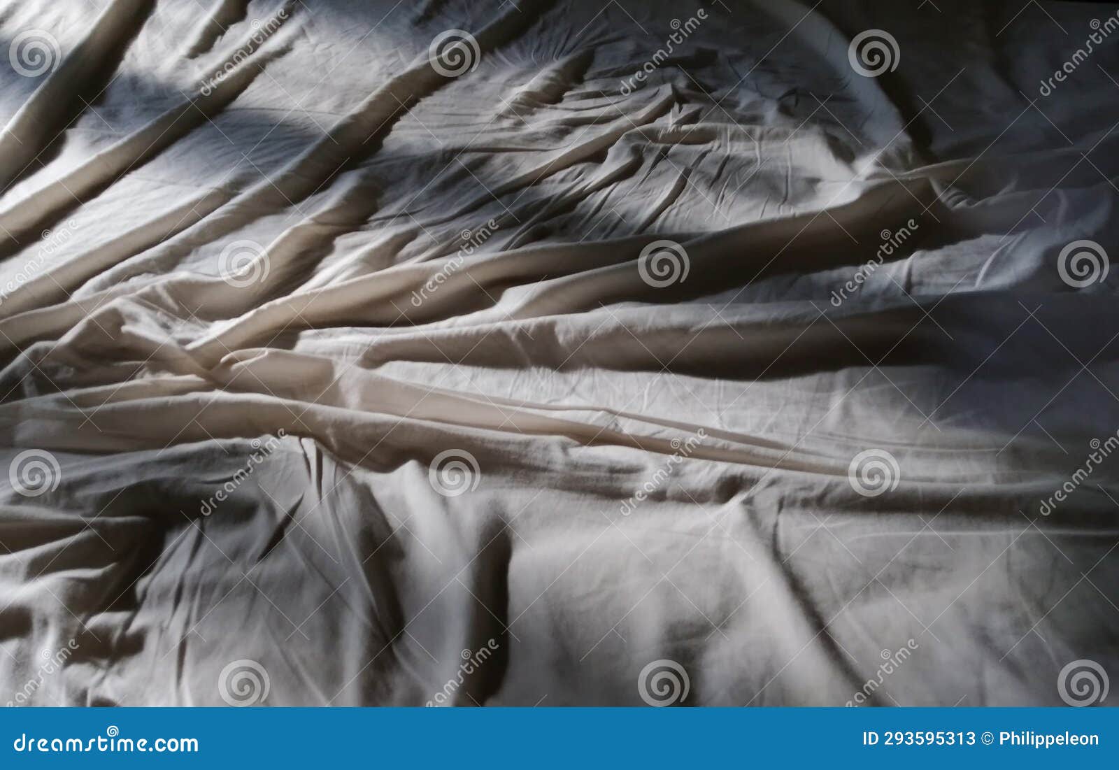 Messy White Sheet with Sunlight Stock Image - Image of white, monument ...