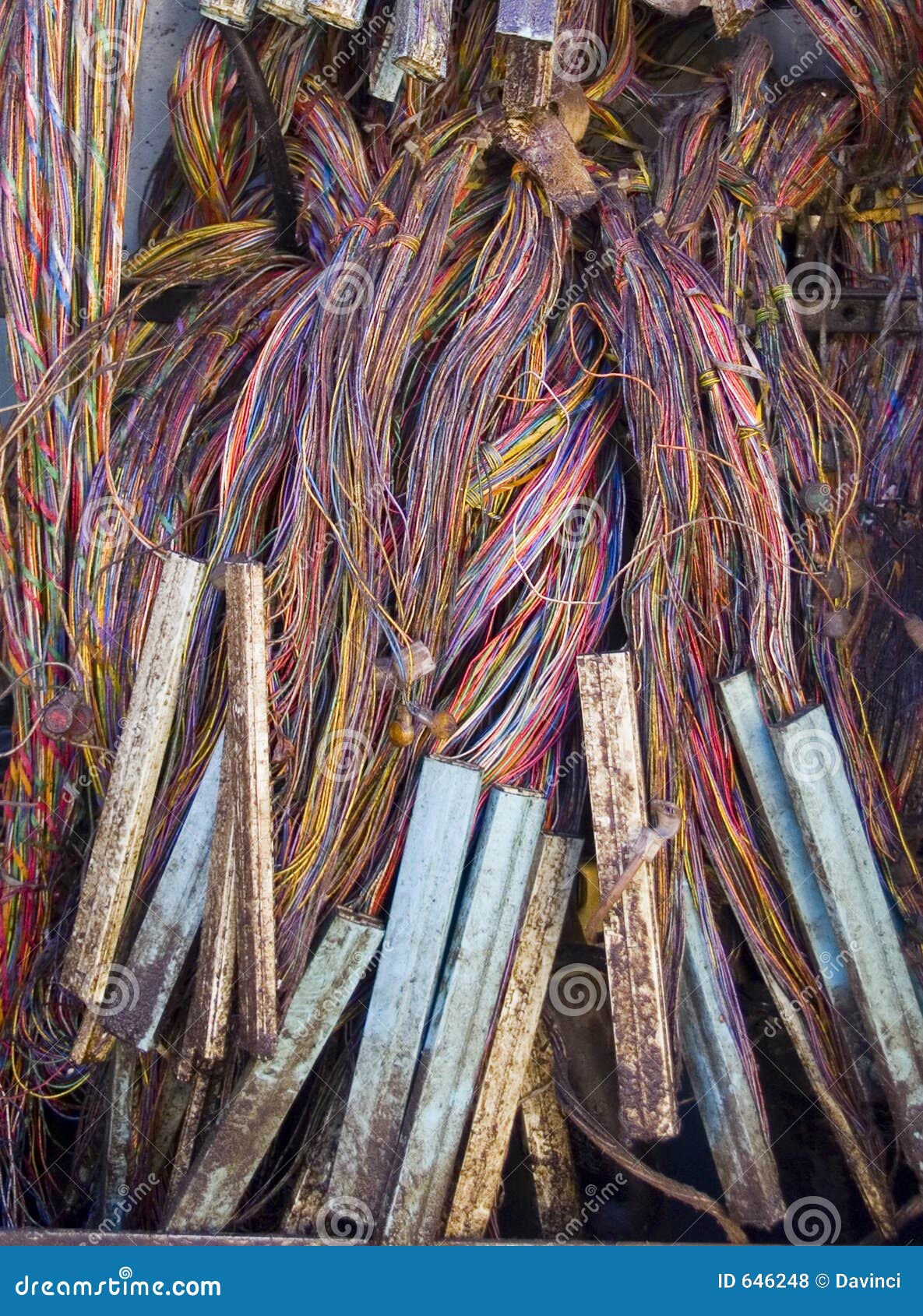 Messy wireing stock photo. Image of computer, port, cable - 646248