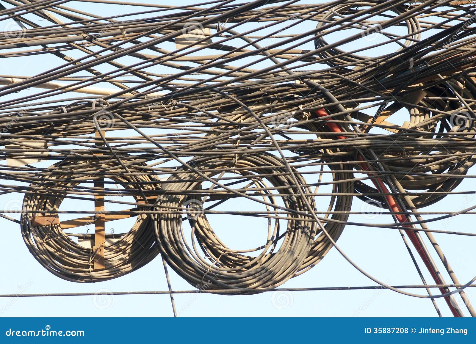 Messy wires stock photo. Image of mess, wire, intricate - 35887208
