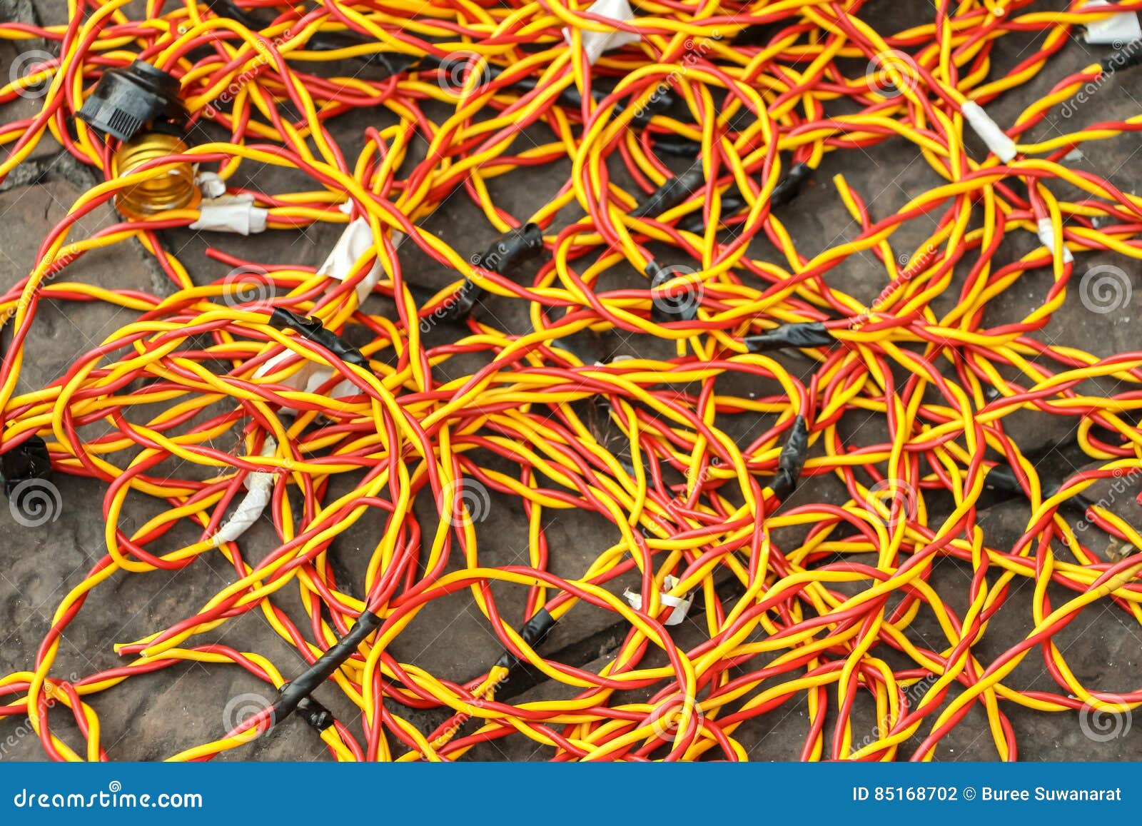 Messy wires stock photo. Image of fussy, messy, electricity - 85168702
