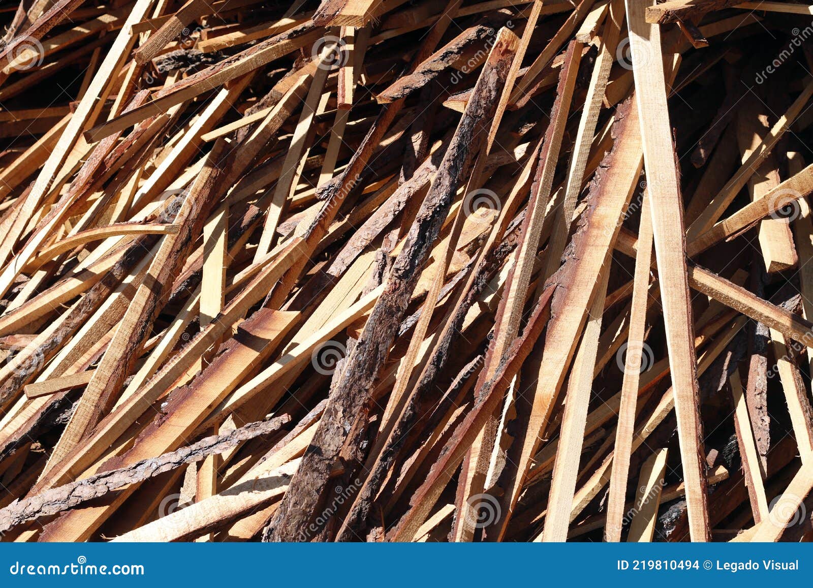 Messy wooden sticks 2 stock photo. Image of chopped - 219810494