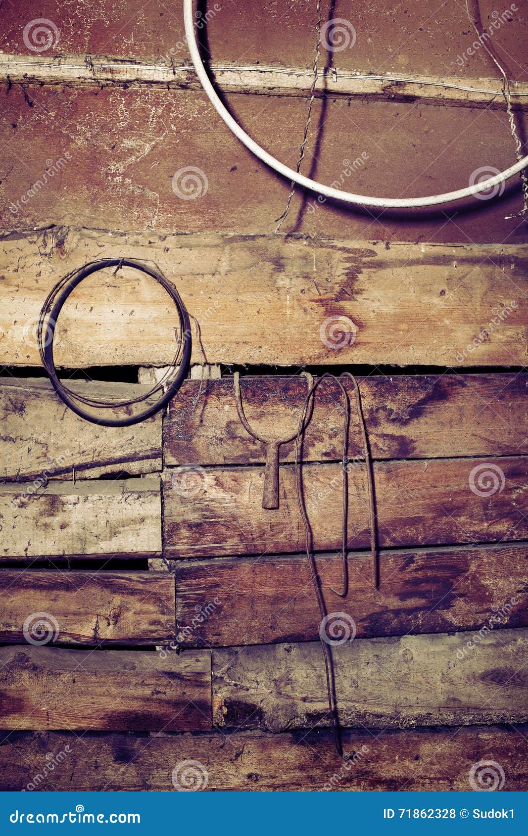Messy Barn In An Abandoned French Farm Stock Photo | CartoonDealer.com ...
