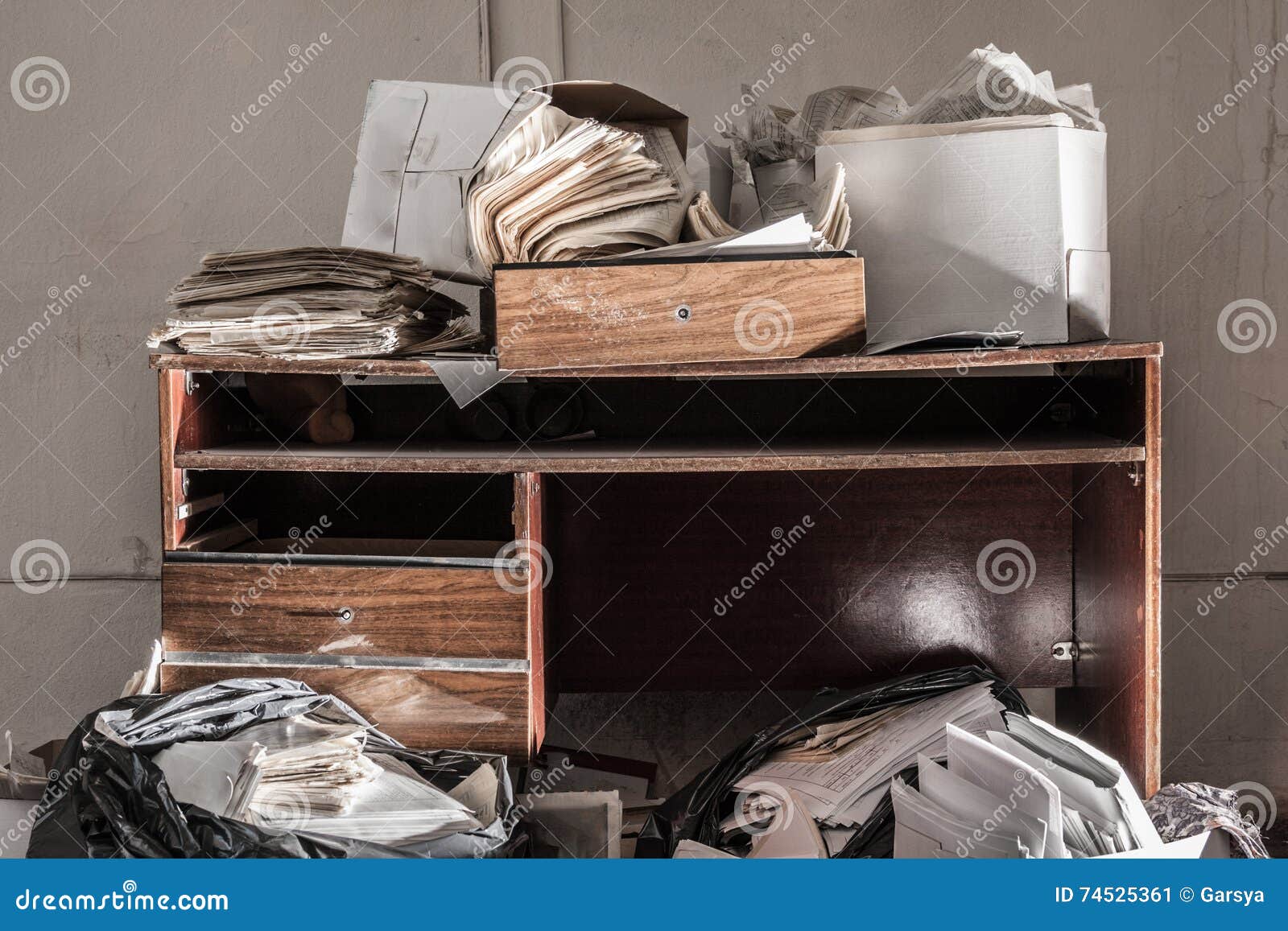 Messy workplace stock image. Image of mess, unorganized - 74525361