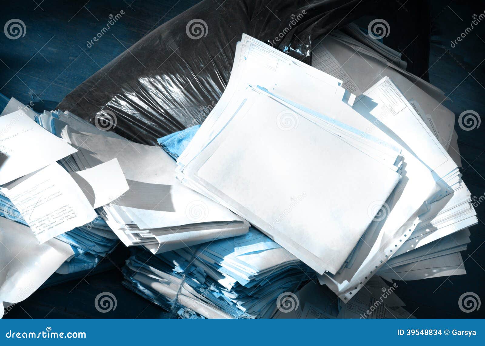 Messy Workplace With Stack Of Paper Royalty-Free Stock Photography ...