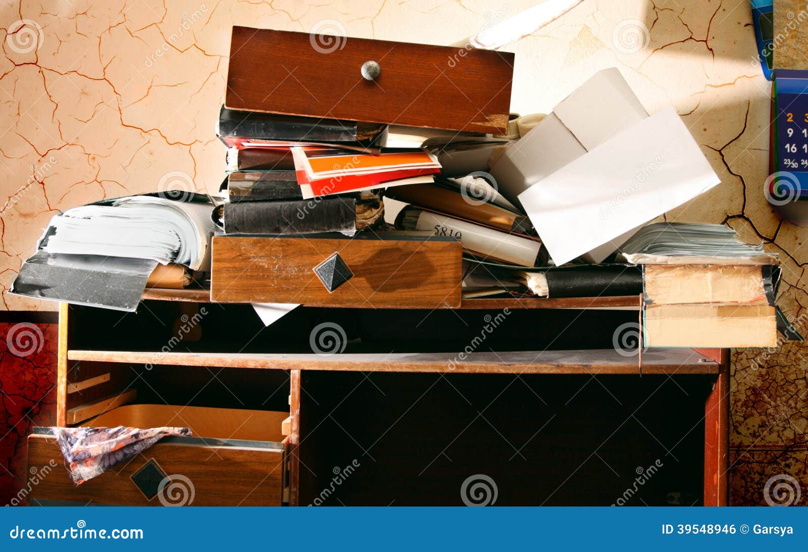 Messy workplace stock photo. Image of pile, work, cabinet - 39548946