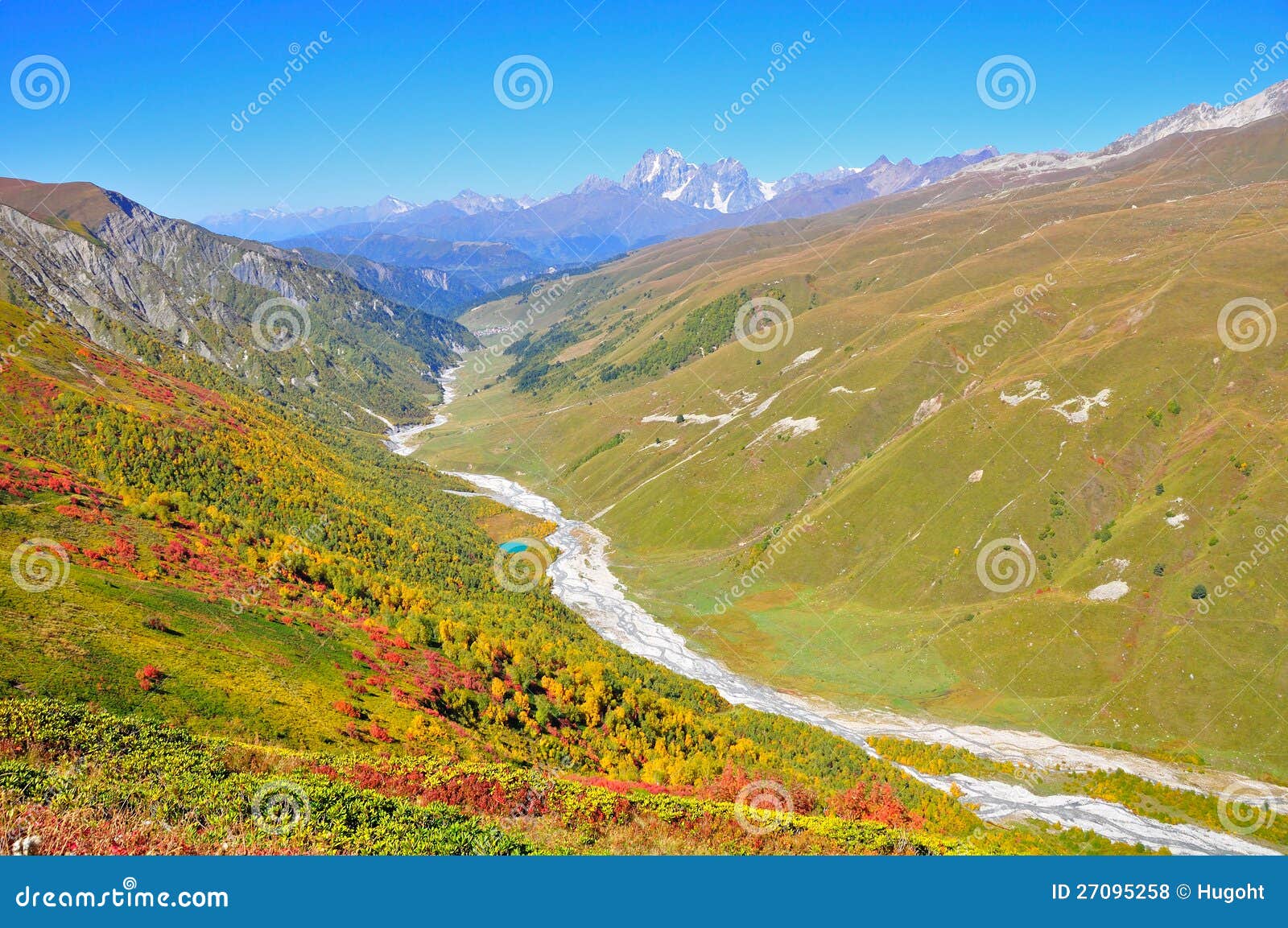 Mestia-Ushguli Trek, Svaneti Georgia Stock Photo - Image of national ...