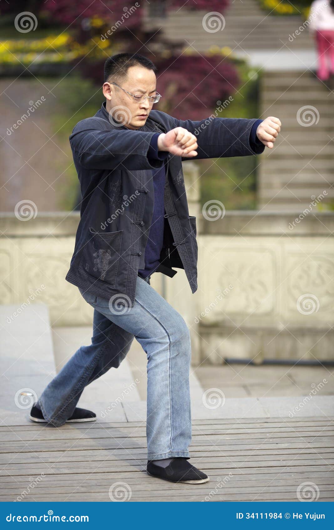 Mestre de Taiji foto de stock. Imagem de corpo, silêncio - 34111984