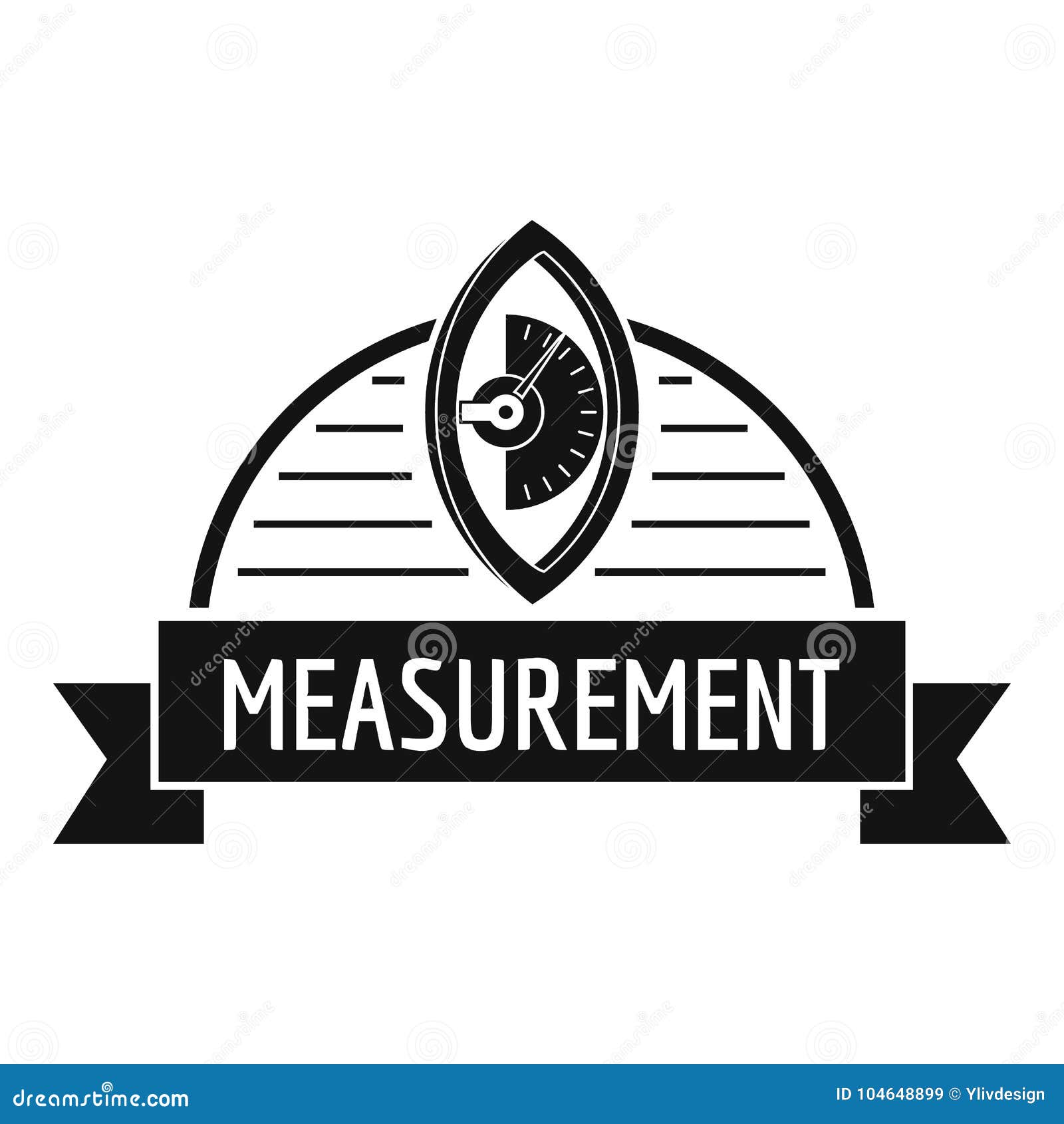 Mesure Le Logo, Style Noir Simple Illustration de Vecteur ...
