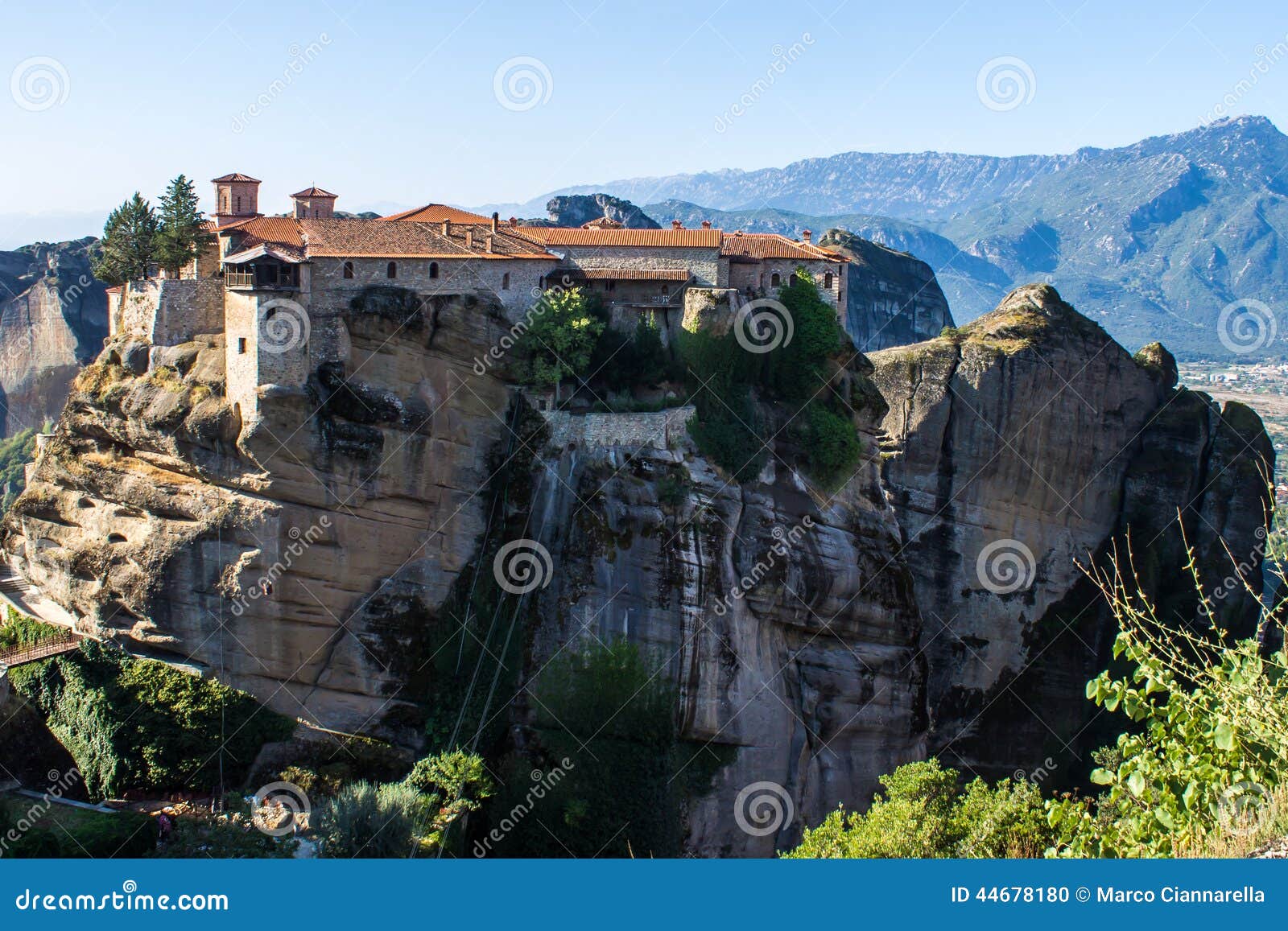 The MetÃ©ora stock photo. Image of hermitage, monks, thessaly - 44678180