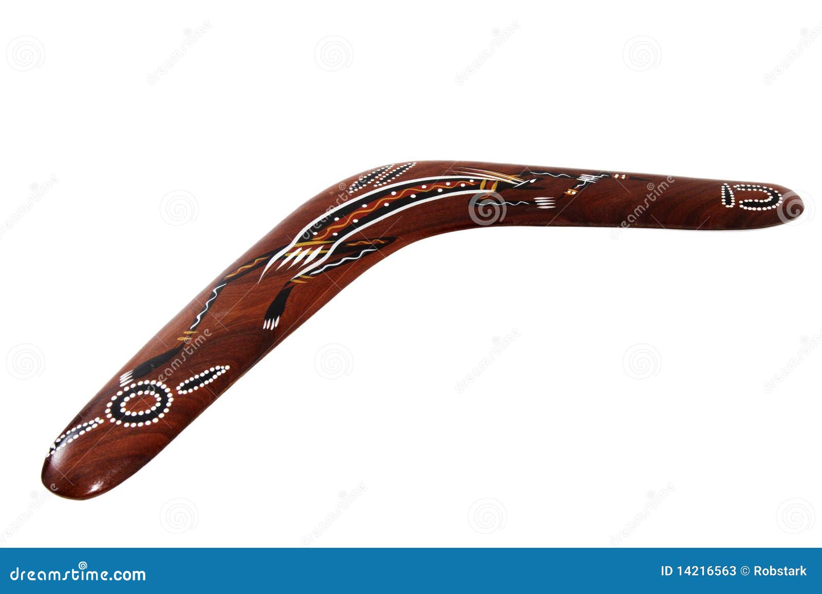 Met De Hand Gemaakte Boemerang Stock Afbeelding - Image of ontwerp ...