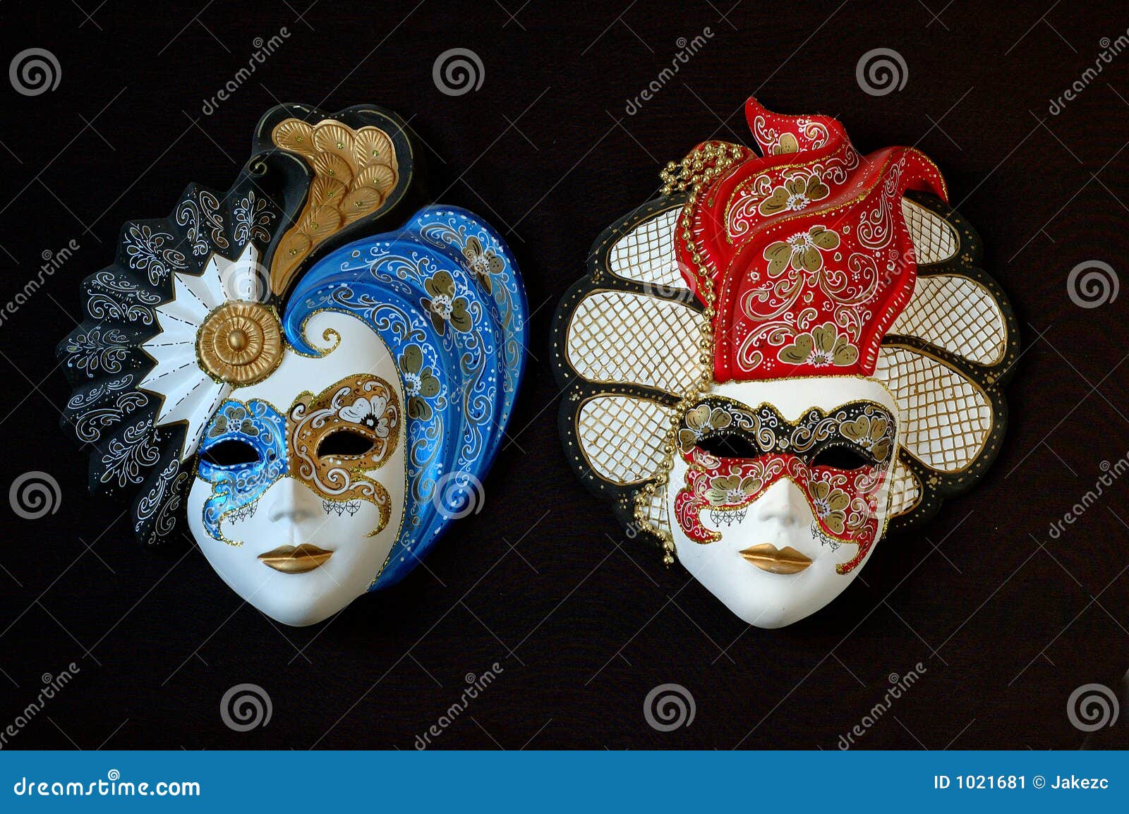 Met De Hand Gemaakte Venetiaanse Maskers Stock Afbeelding - Image of ...