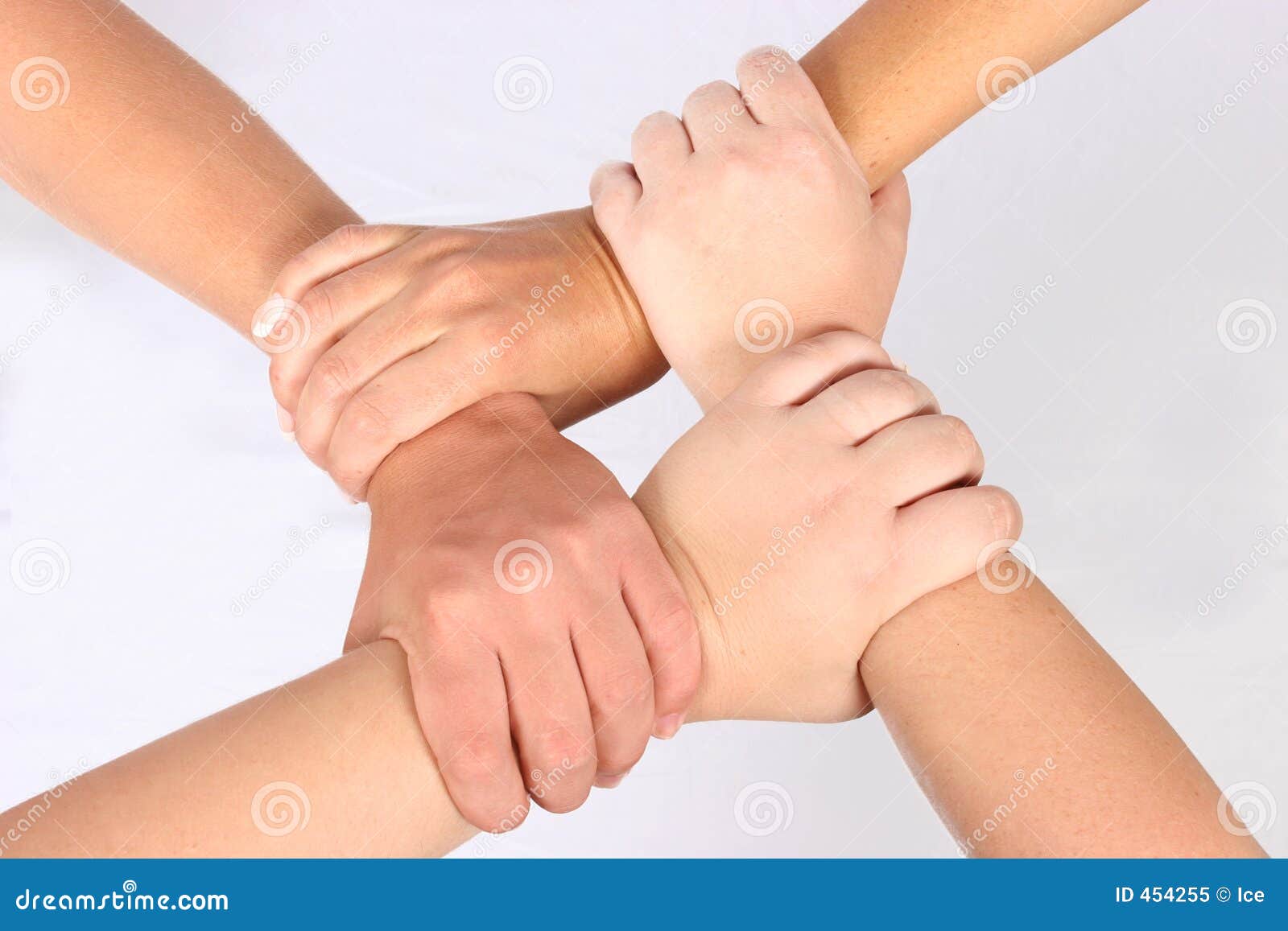 Met Elkaar Verbonden Handen Stock Afbeelding - Image of eenheid, mensen ...