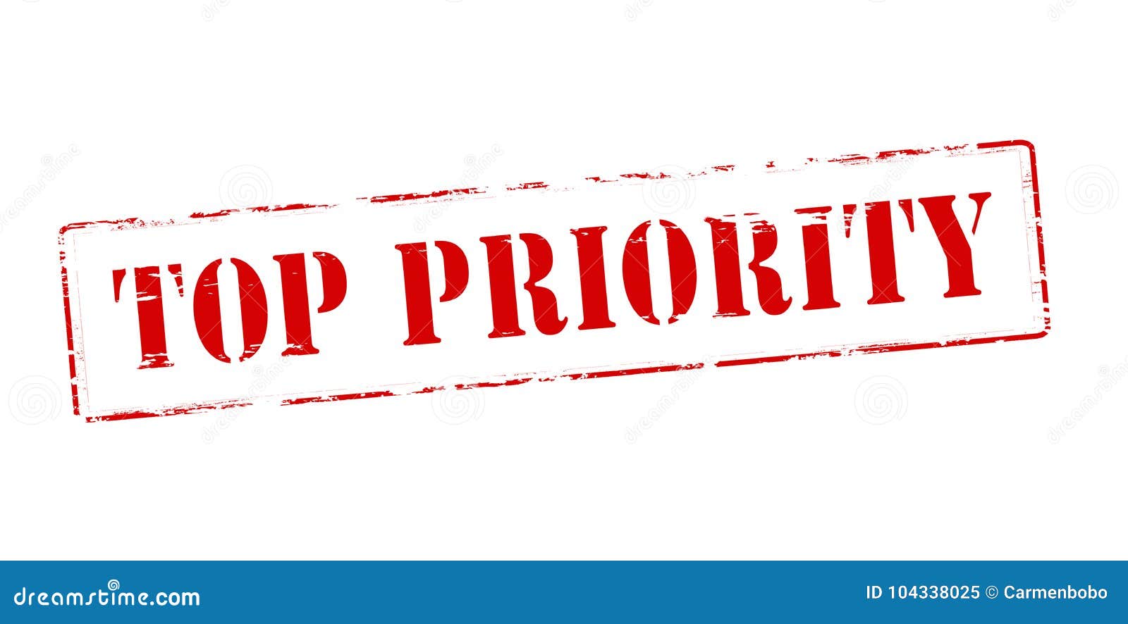 Met hoogste prioriteit stock afbeelding. Image of begrip - 104338025