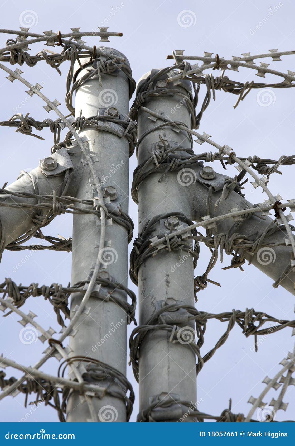 Met weerhaken stock afbeelding. Image of pijn, gestreepte - 18057661