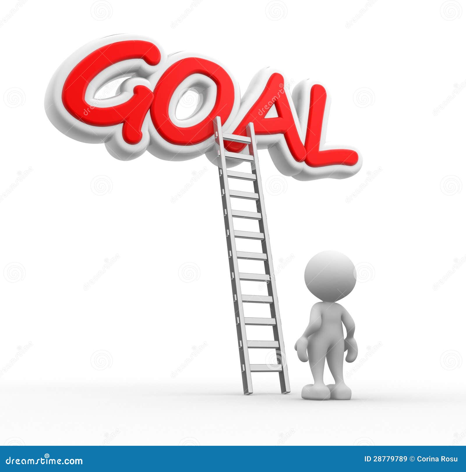 Meta stock de ilustración. Ilustración de ambicioso, individuo - 28779789