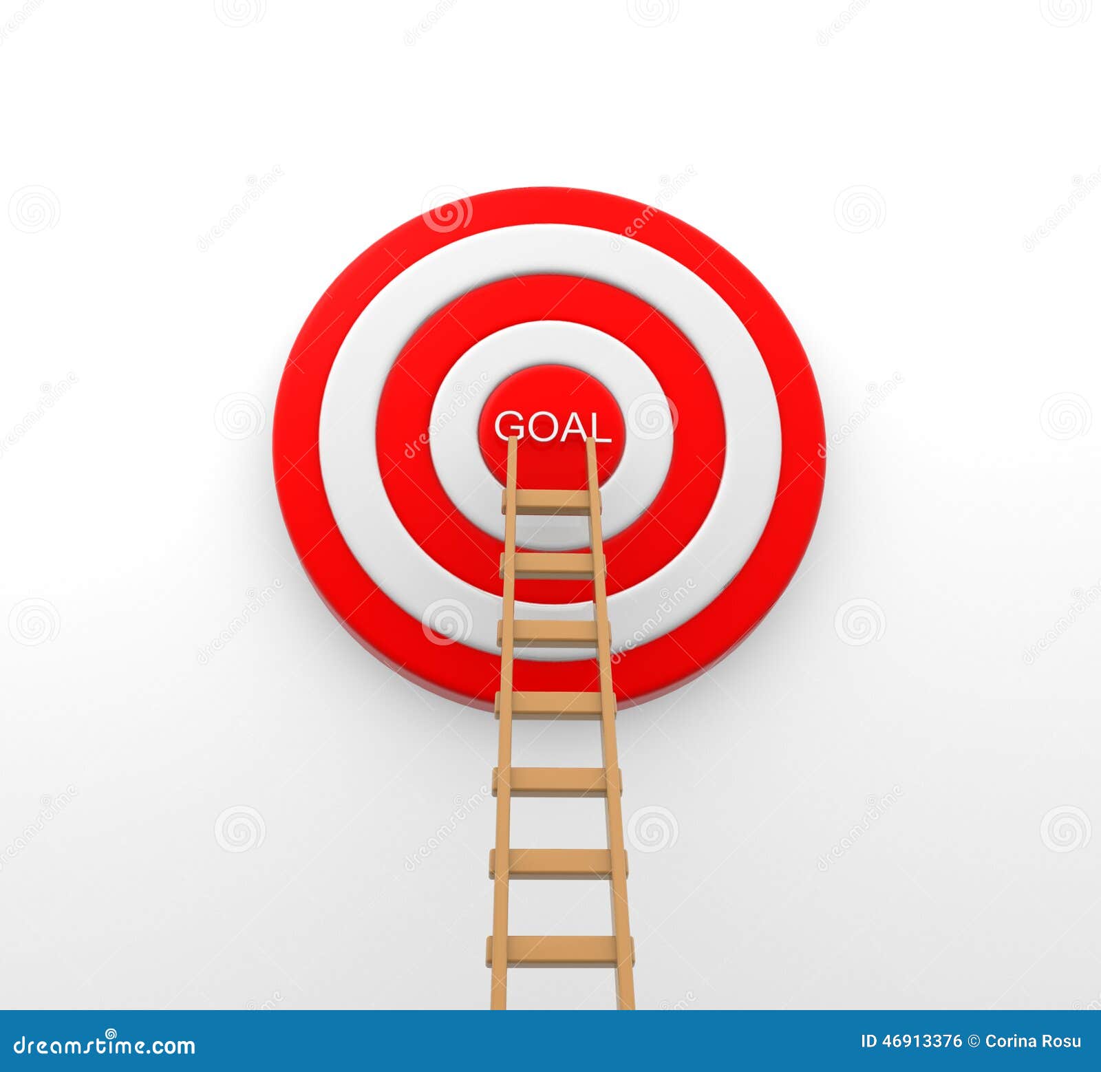 Meta stock de ilustración. Ilustración de progreso, escala - 46913376