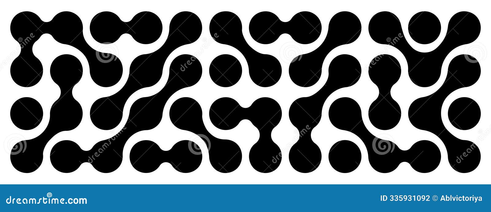 Connected Meta Balls Pattern. Liquid Drops Or Amorphous Shapes ...