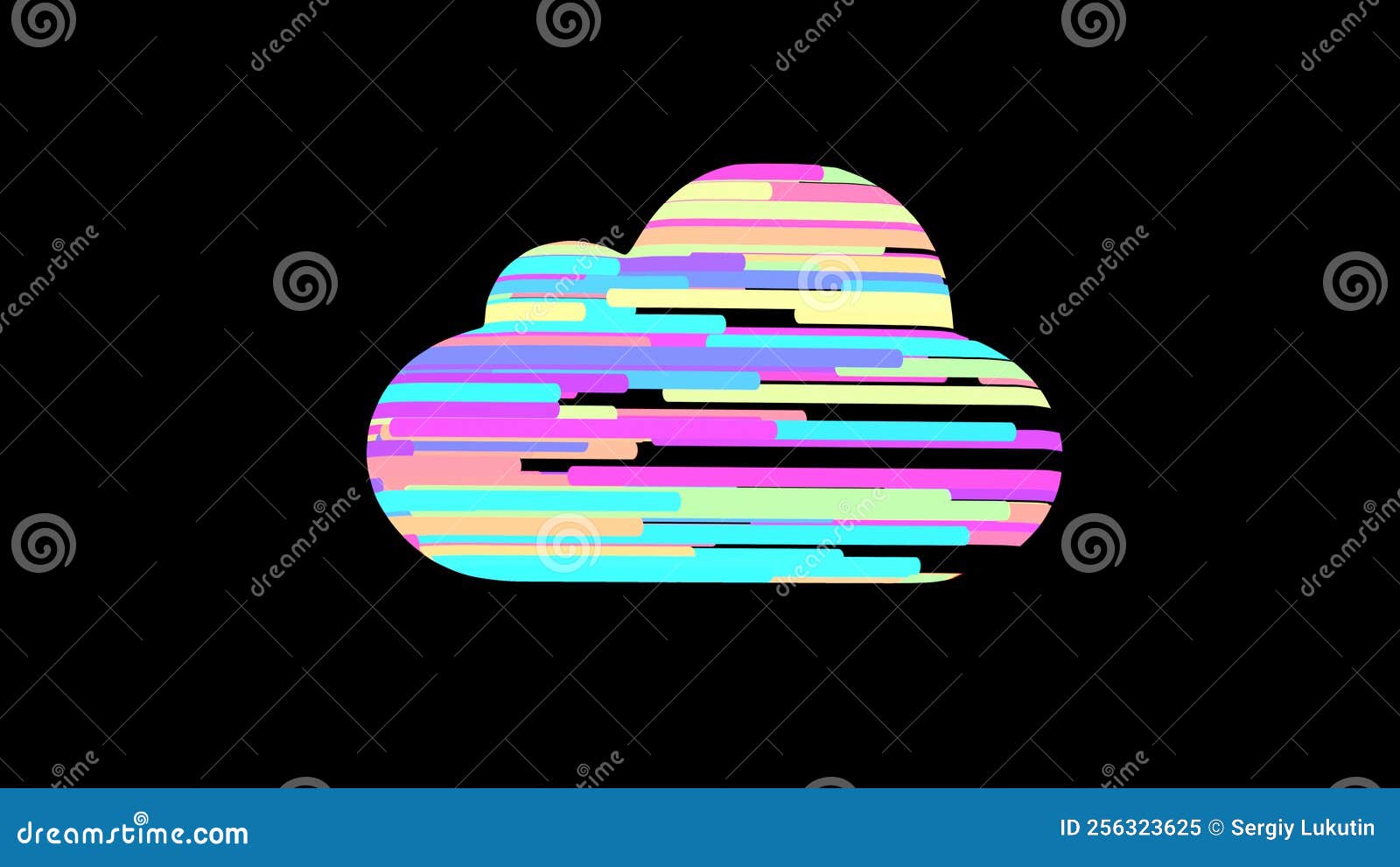 Meta Cloud, 3D Illustration, Symbol of Cloud Technology in Modern ...