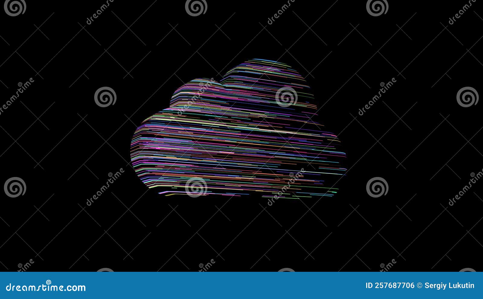 Meta Cloud, 3D Illustration, Symbol of Cloud Technology in Modern ...