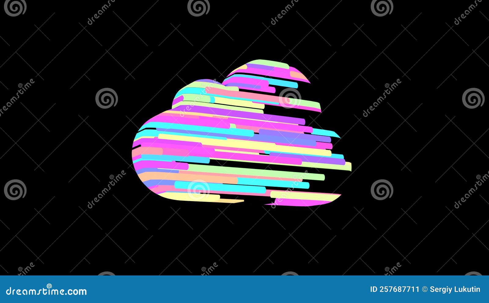 Meta Cloud, 3D Illustration, Symbol of Cloud Technology in Modern ...