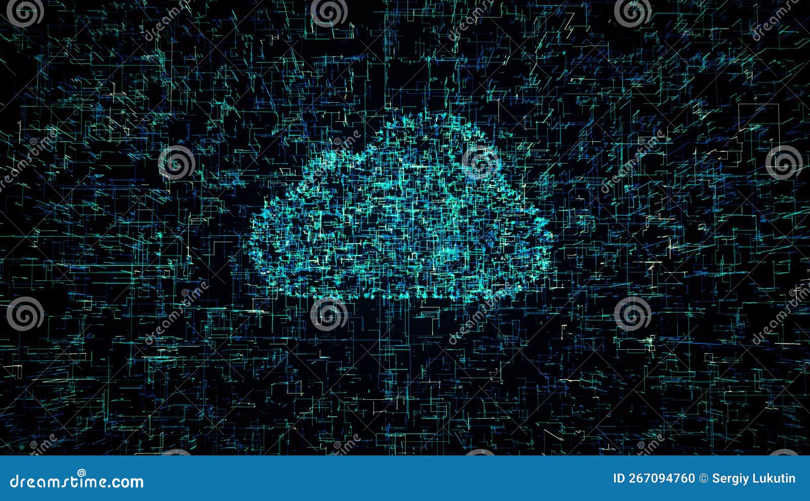 Meta Cloud, 3D Illustration, Symbol of Cloud Technology in Modern ...