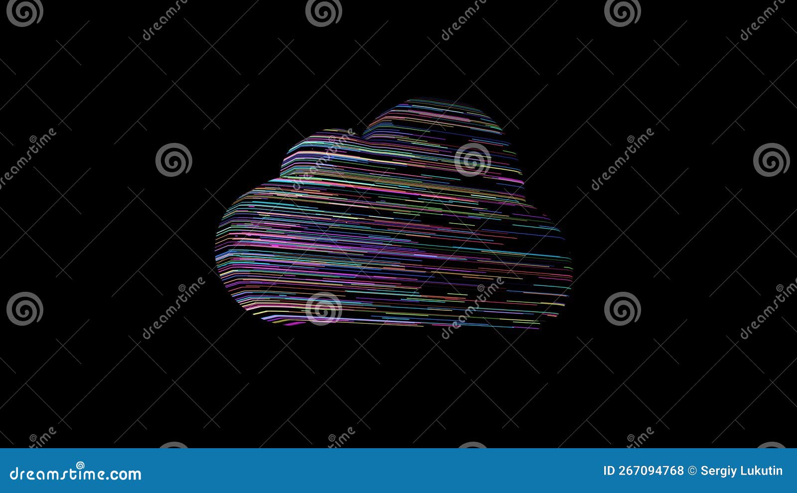 Meta Cloud, 3D Illustration, Symbol of Cloud Technology in Modern ...