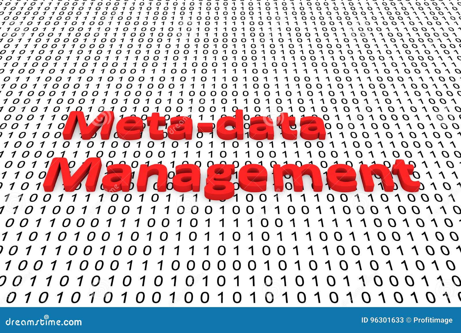 Meta data management stock illustration. Illustration of information ...