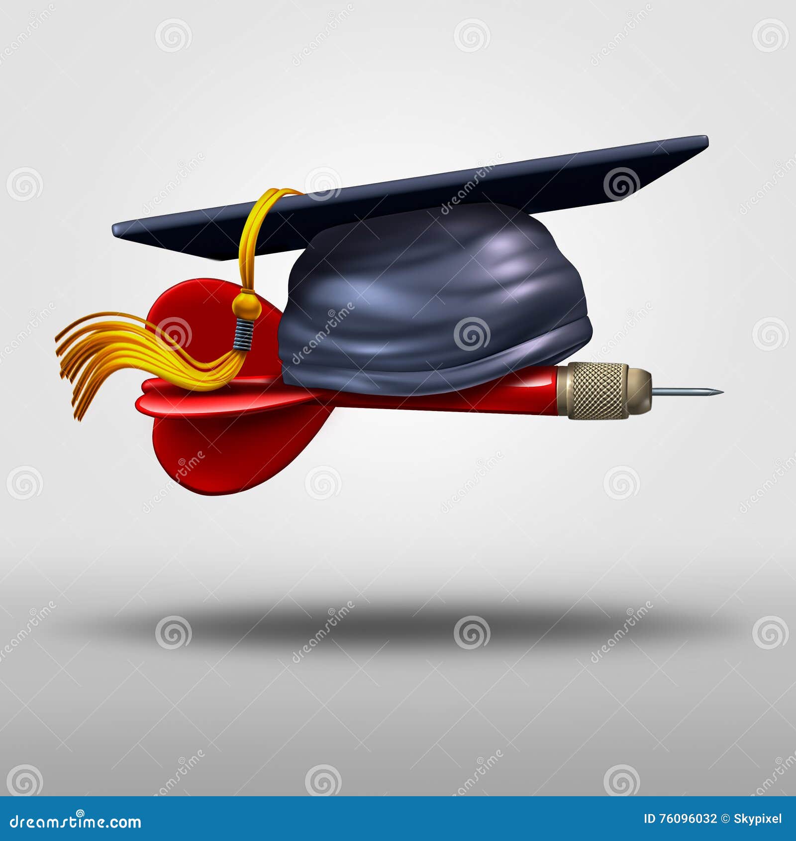 Meta de la graduación stock de ilustración. Ilustración de escuela ...