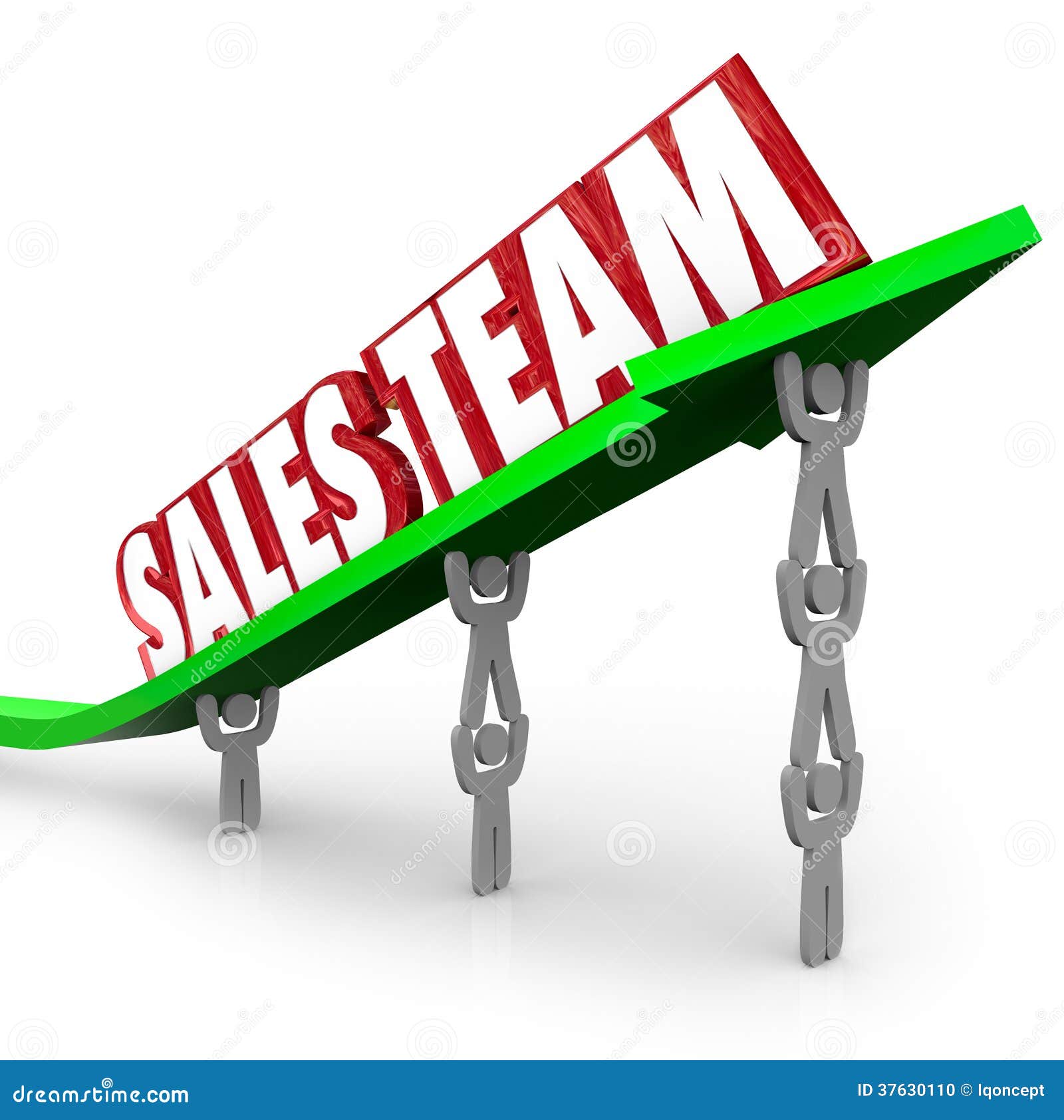 Meta De Team Working Together Reaching Selling De Las Ventas Stock de ...