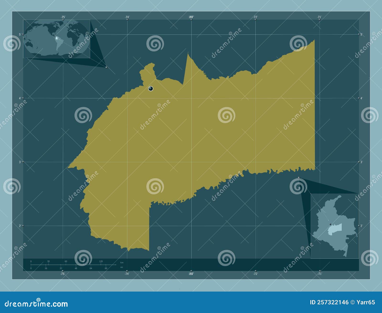 Meta, Colombia. Solid. Capital Stock Illustration - Illustration of ...