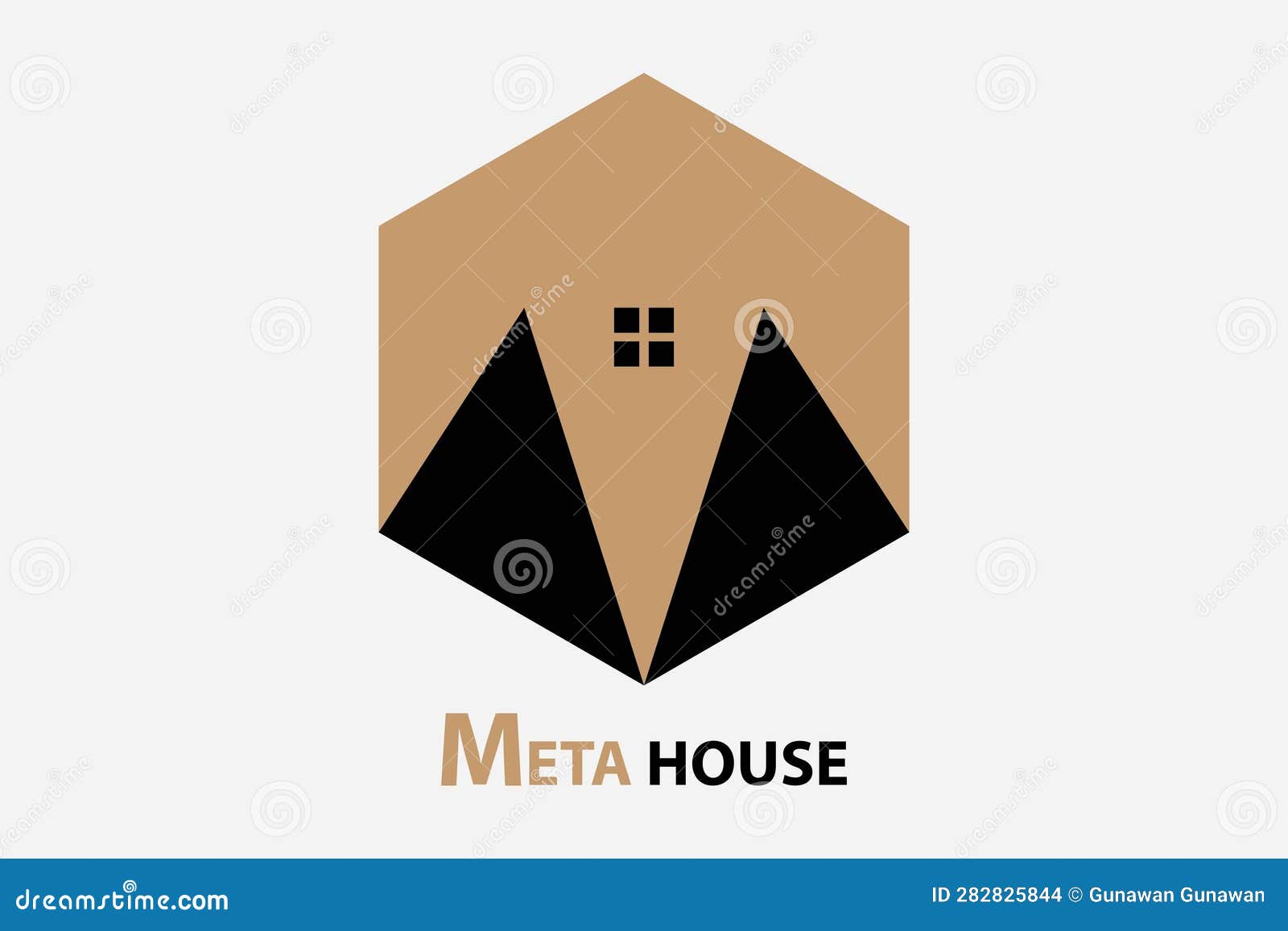 Meta House Logo Vector Illustration | CartoonDealer.com #282825844