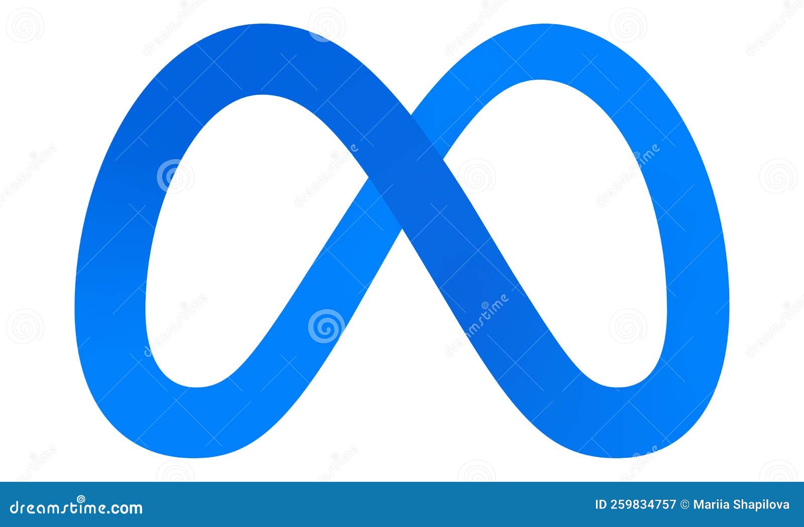 Meta Icon, Meta From Facebook, App Logo Concept, Blue Infinity Symbol ...