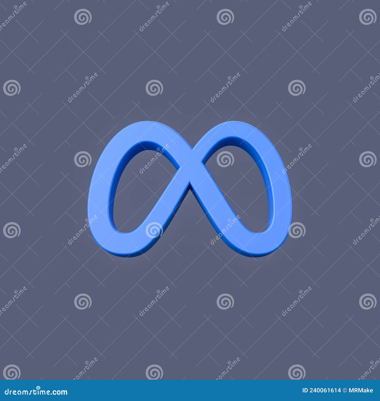 Meta Logo on Flat Dark Blue Background Editorial Stock Image ...