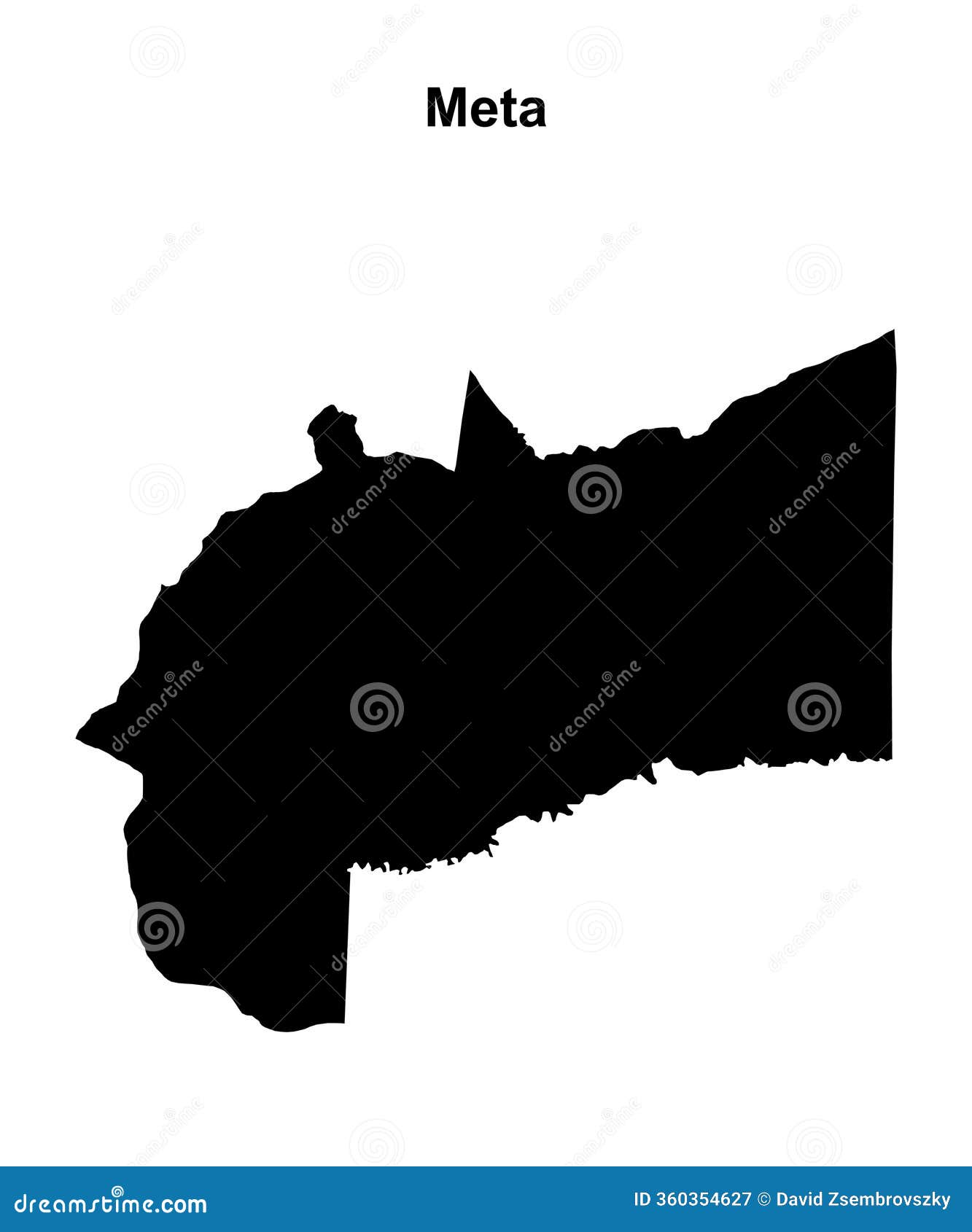 Meta Outline Map Cartoon Vector | CartoonDealer.com #378853785