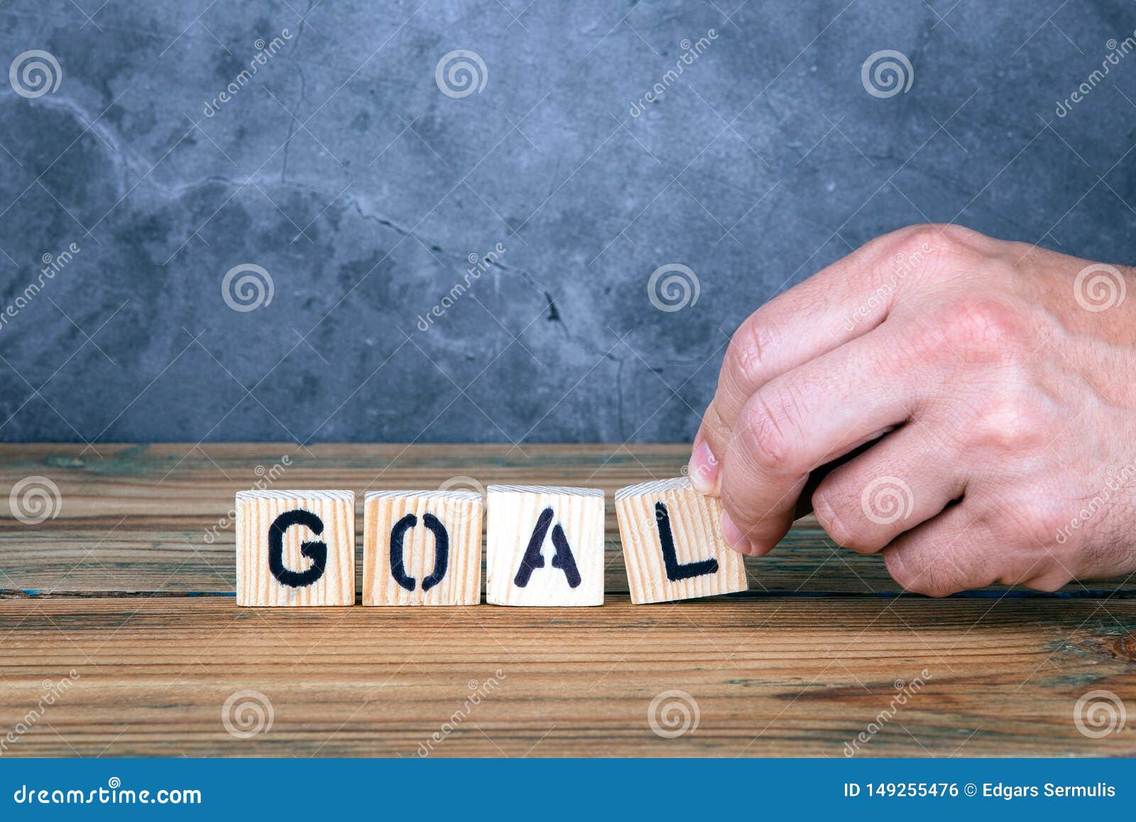 Meta - Palabra De Letras De Madera Foto de archivo - Imagen de negocios ...